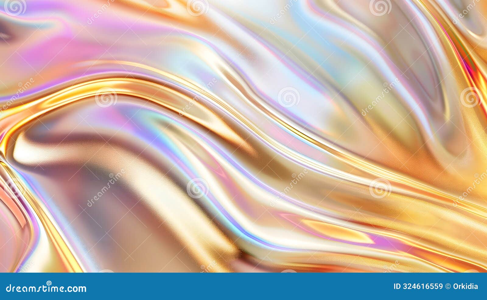 Liquid Metal Texture Abstract Background with Soft Neon Colors Stock ...