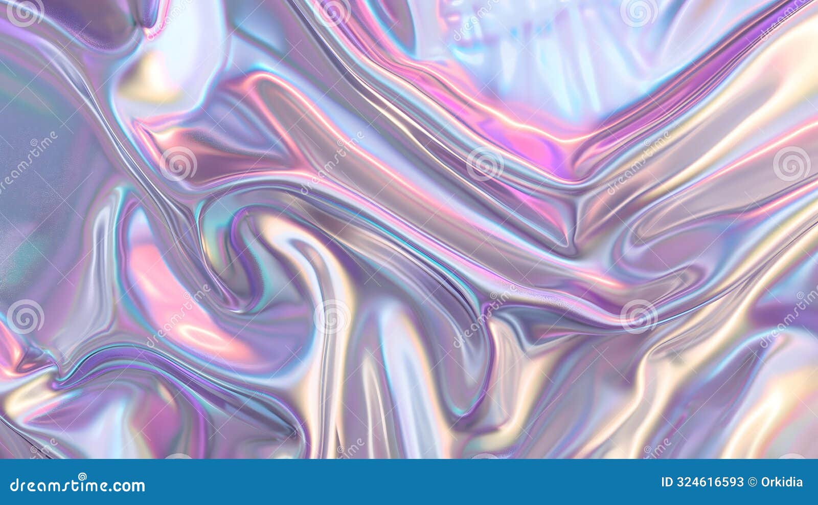 Liquid Metal Texture Abstract Background with Soft Neon Colors Stock ...