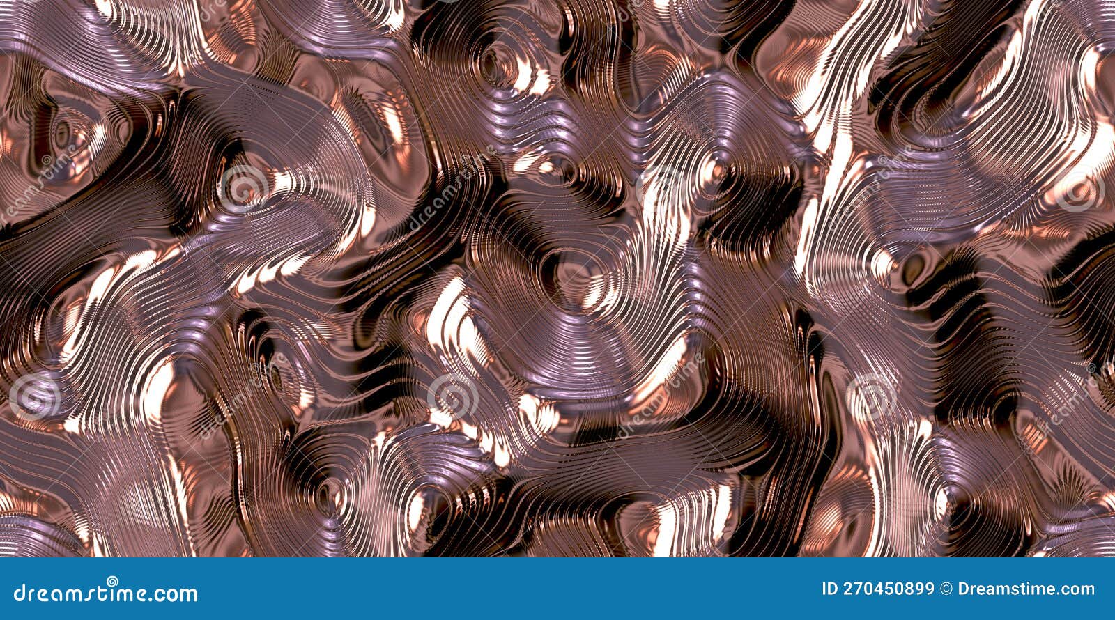 Fluid Metallic Gradient Background. Generative Texture. Alien Substance ...