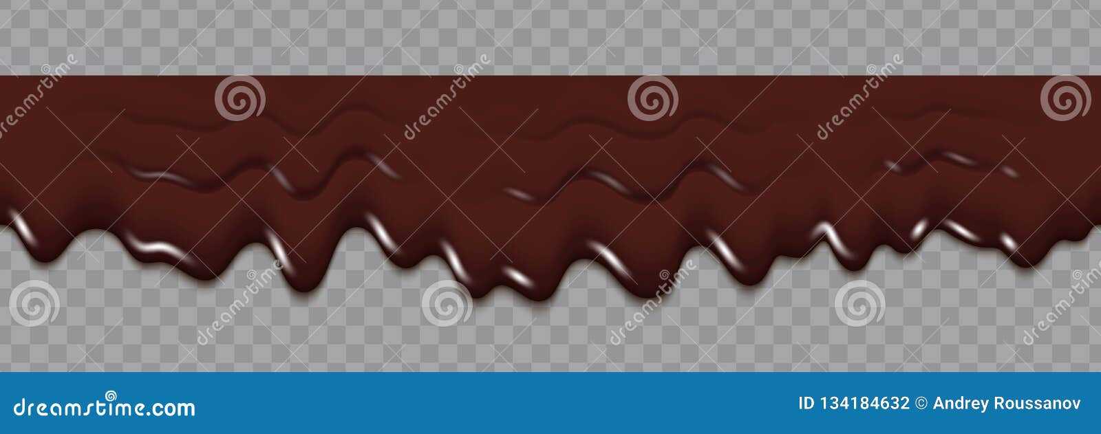 Liquid Milk Chocolate Seamless Texture. Chocolate Realistic Repeat ...