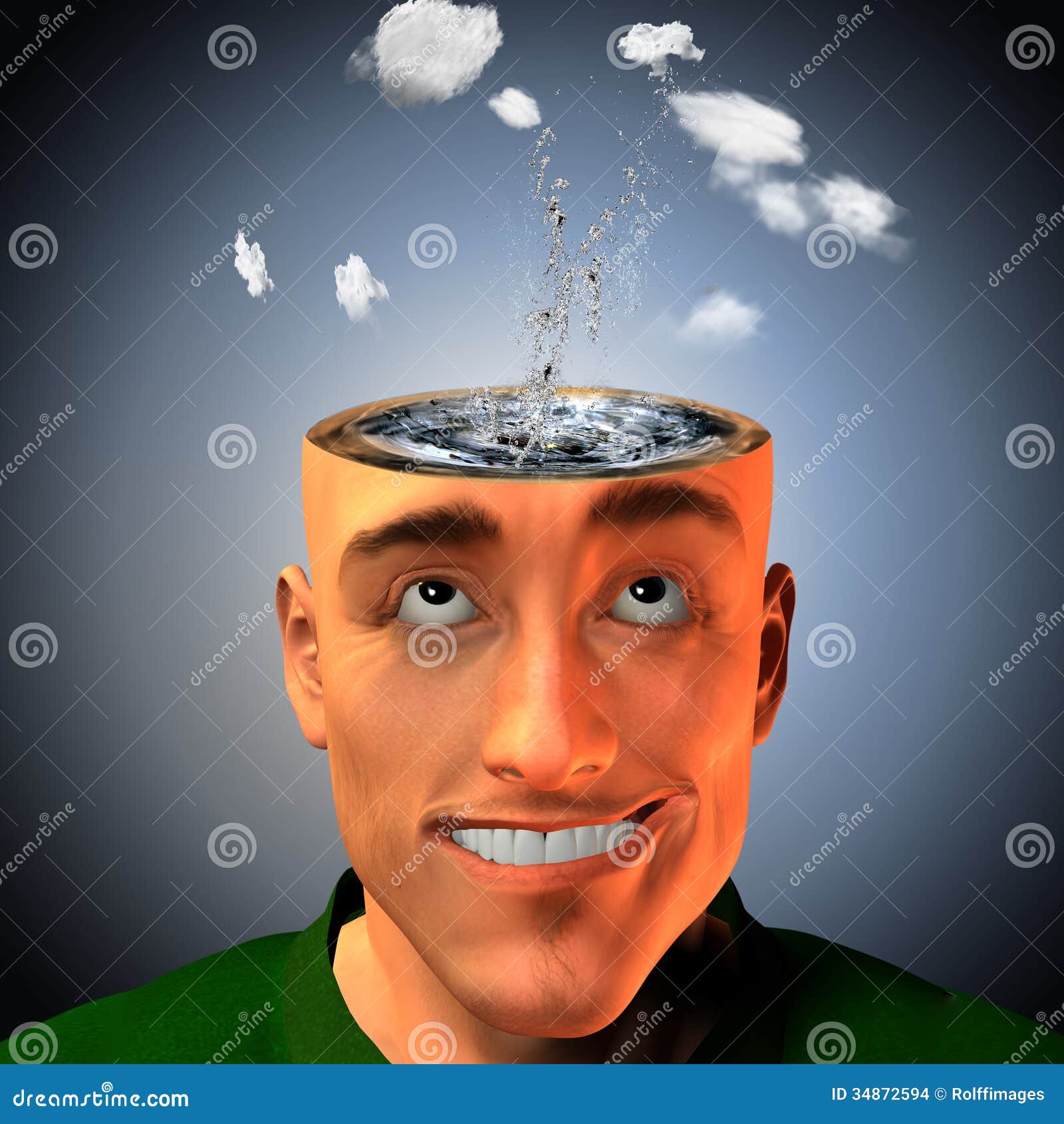 Liquid Mind stock illustration. Illustration of dreaming - 34872594