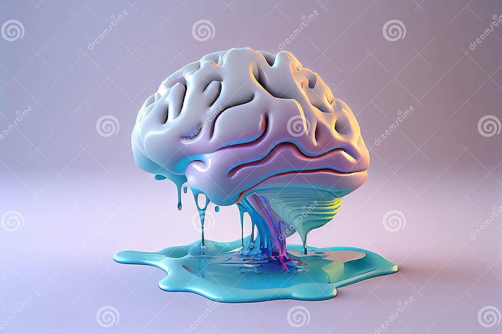 A Liquid Model of the Human Brain, Depicting the Complex Network of ...
