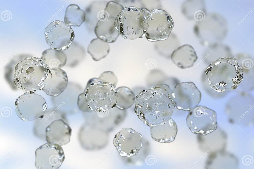 Liquid Molecules, Illustration Stock Illustration - Illustration of ...