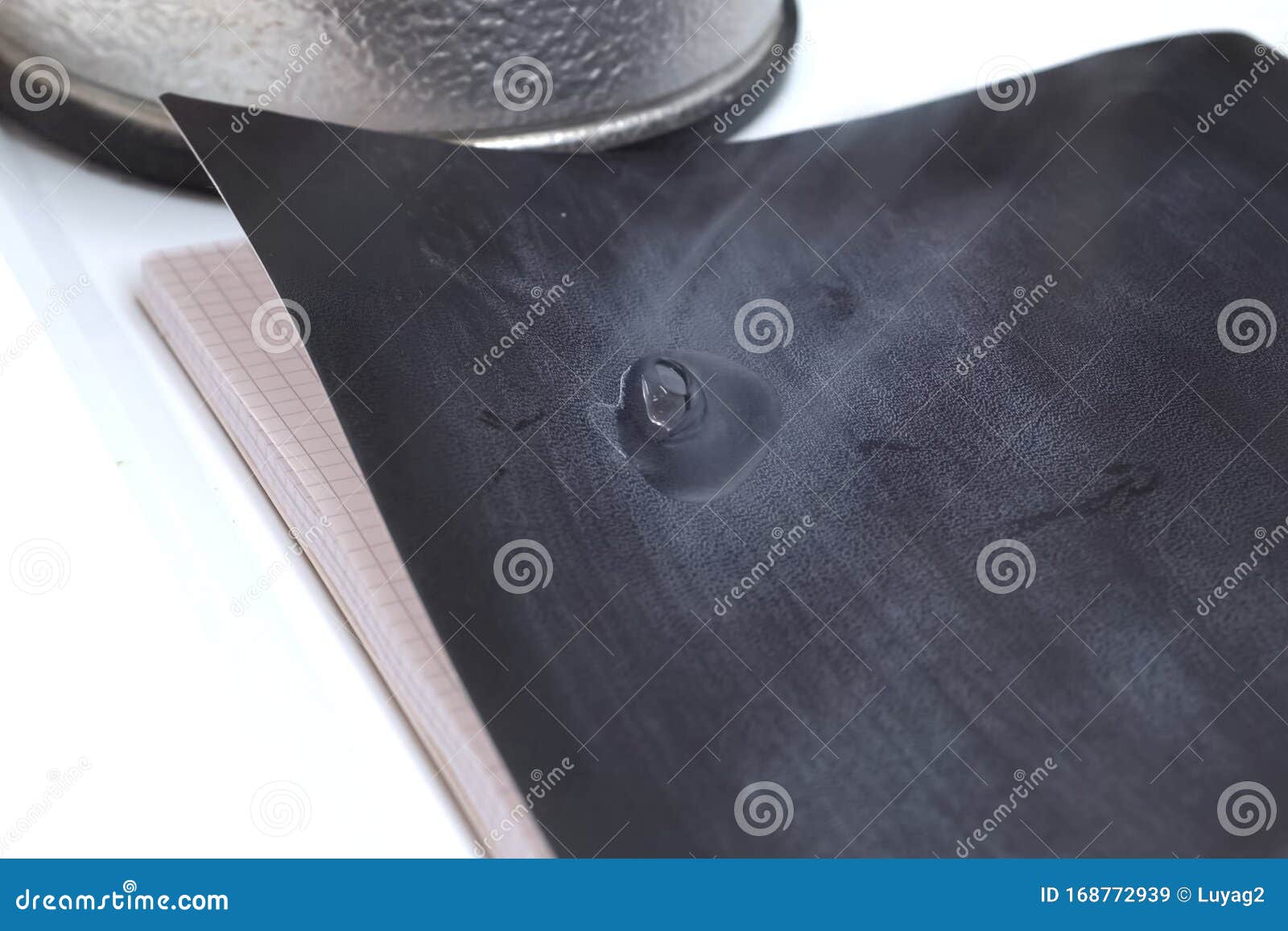 Liquid Nitrogen on Notebook Paper Stock Image - Image of colorful ...