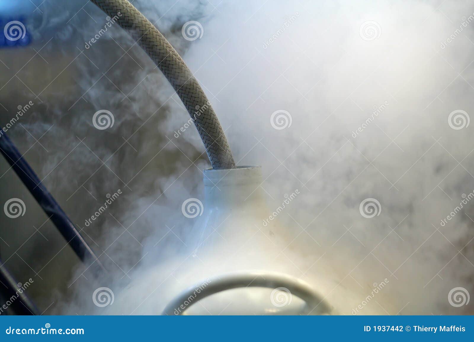 Liquid nitrogen refill stock photo. Image of nitrogen - 1937442