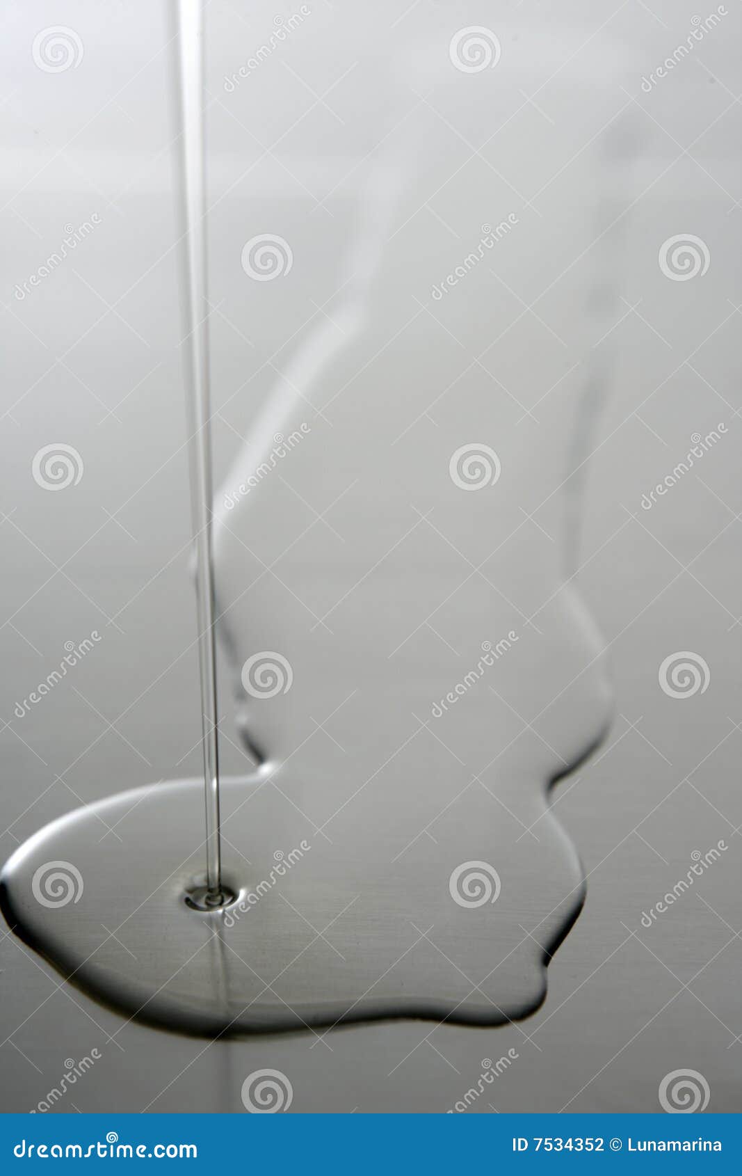 Liquid, Oil Shape on a Metal Surface Stock Photo - Image of surface ...