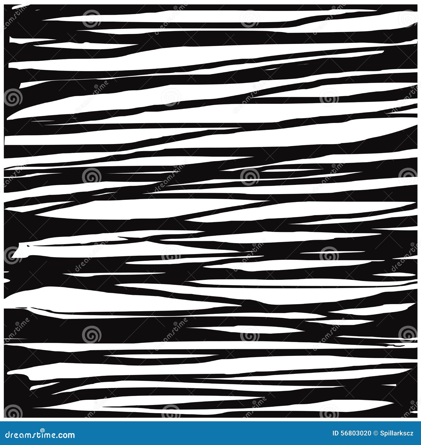 Liquid Organic Black Stripe Lines Pattern Over White Stock Vector ...