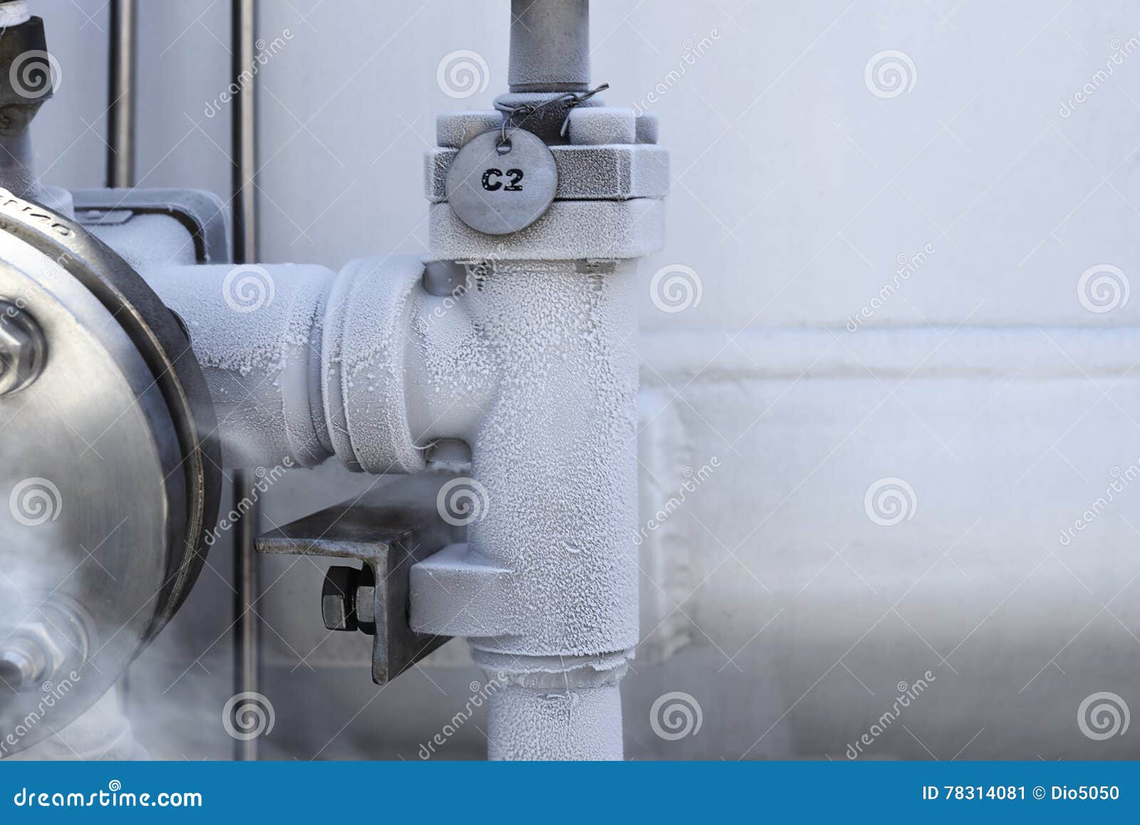 Liquid oxygen stock image. Image of storage, tubing, industrial - 78314081