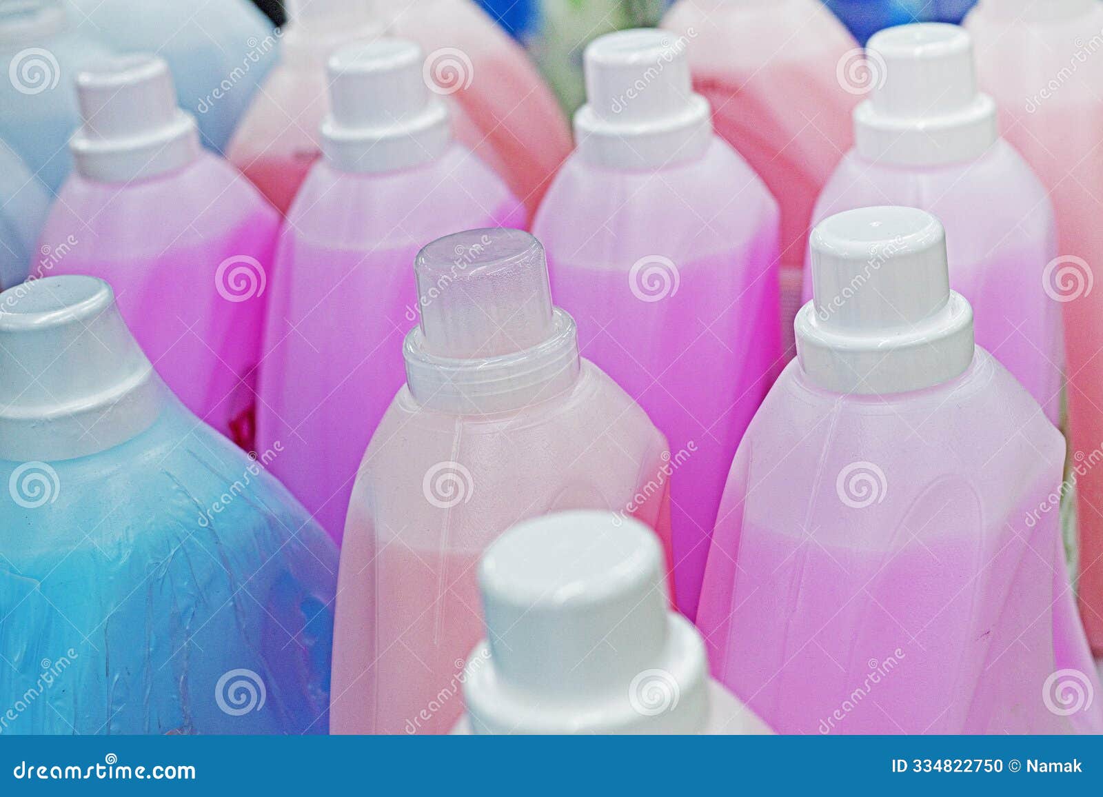 Liquid Packed in Plastic Containers for Cars Stock Photo - Image of ...