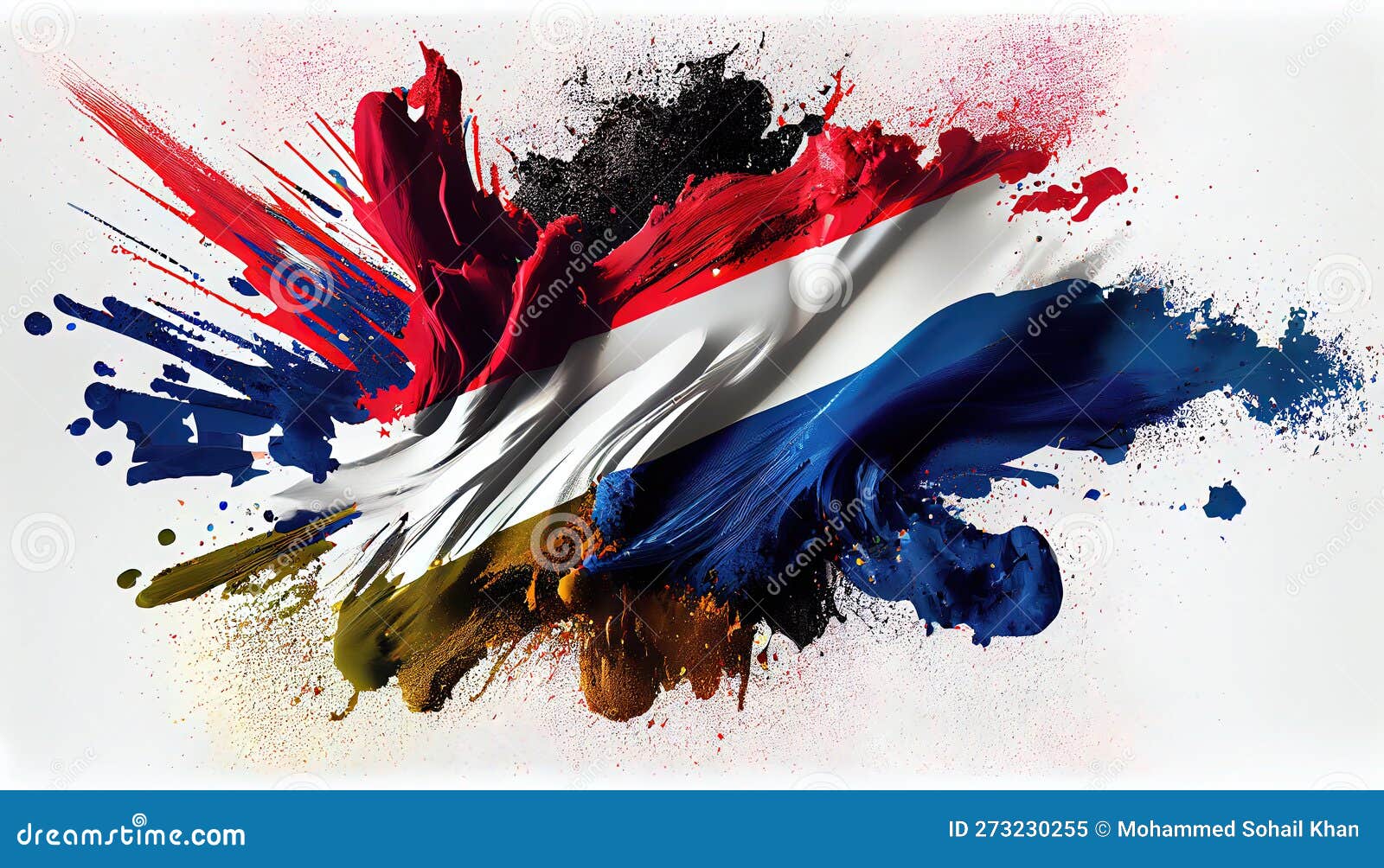 Liquid Paint Colors of Philippines Flag Dripping and Explosion Abstract ...