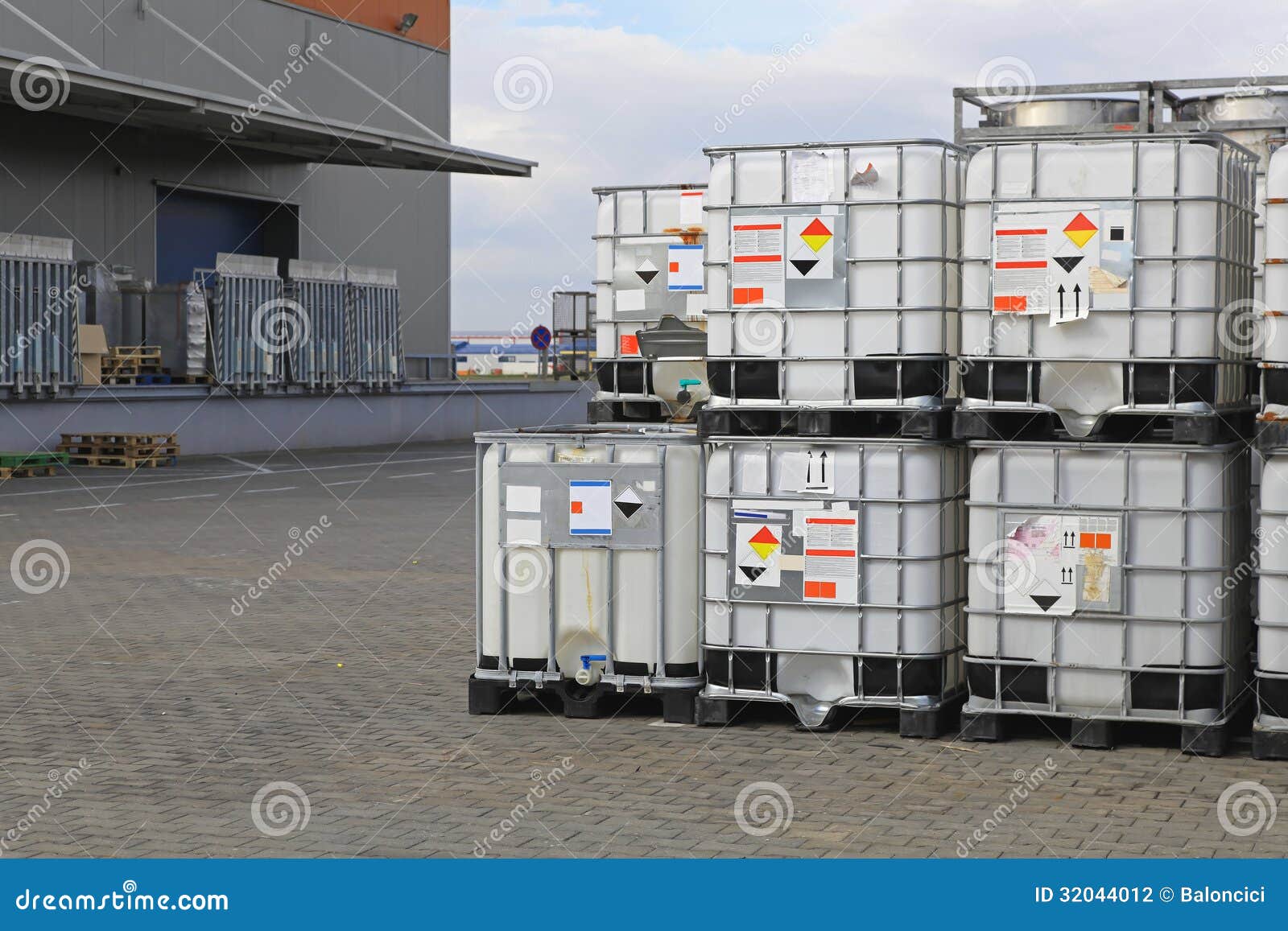 Liquid pallets stock photo. Image of transportation, container - 32044012