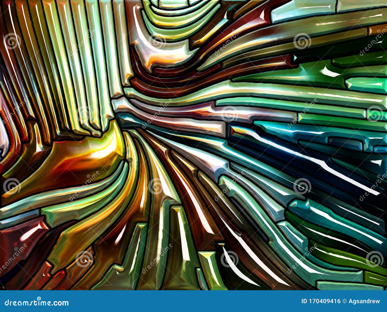 Game of Iridescent Color Glass Stock Illustration - Illustration of ...