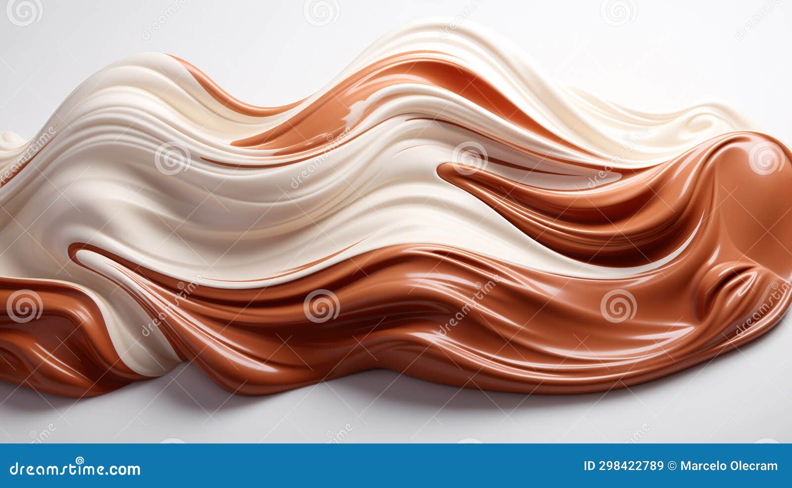 Liquid Plastic Fluid on a White Background. Modern Design Stock ...