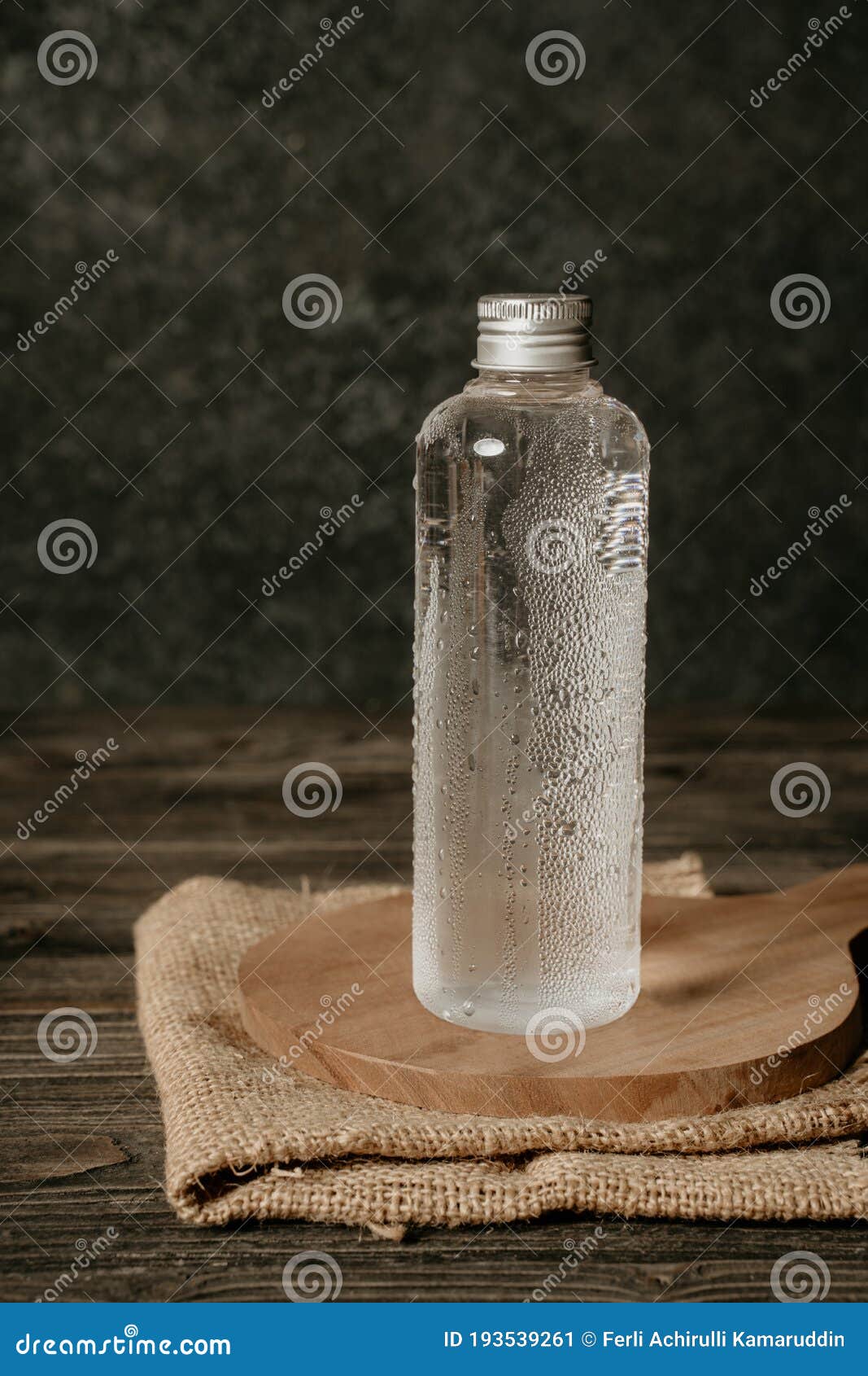 Liquid Product on Blank Plastic Container Bottle Stock Image - Image of ...