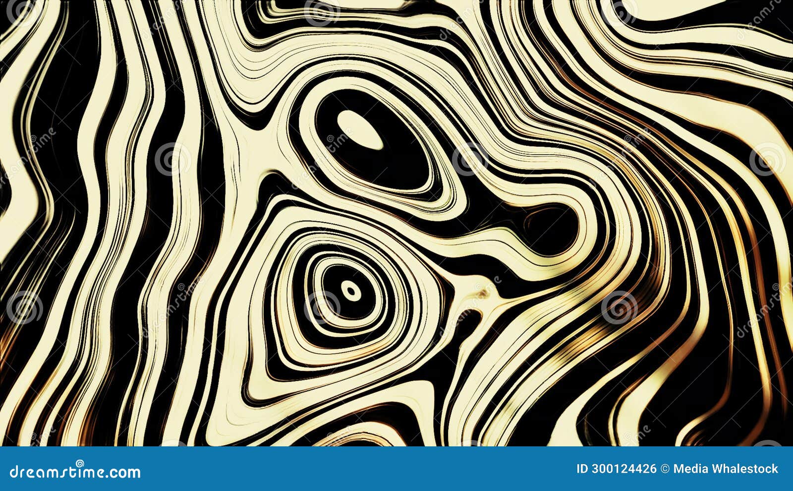 Liquid Psychedelic Pattern of Curved Lines. Motion. Moving Liquid ...