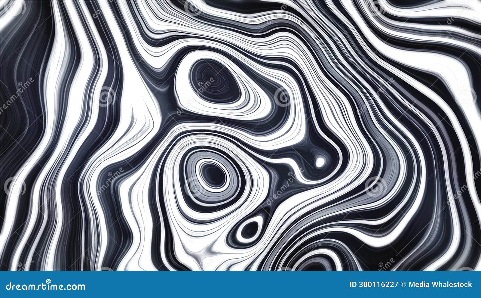 Liquid Psychedelic Pattern of Curved Lines. Motion. Moving Liquid ...