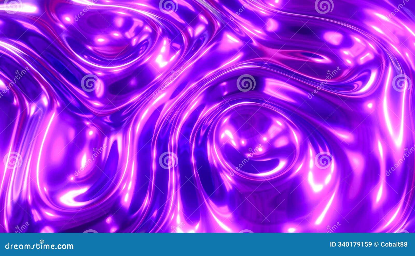 Liquid Purple Chrome Waves Background, Shiny And Lustrous Metal Pattern ...