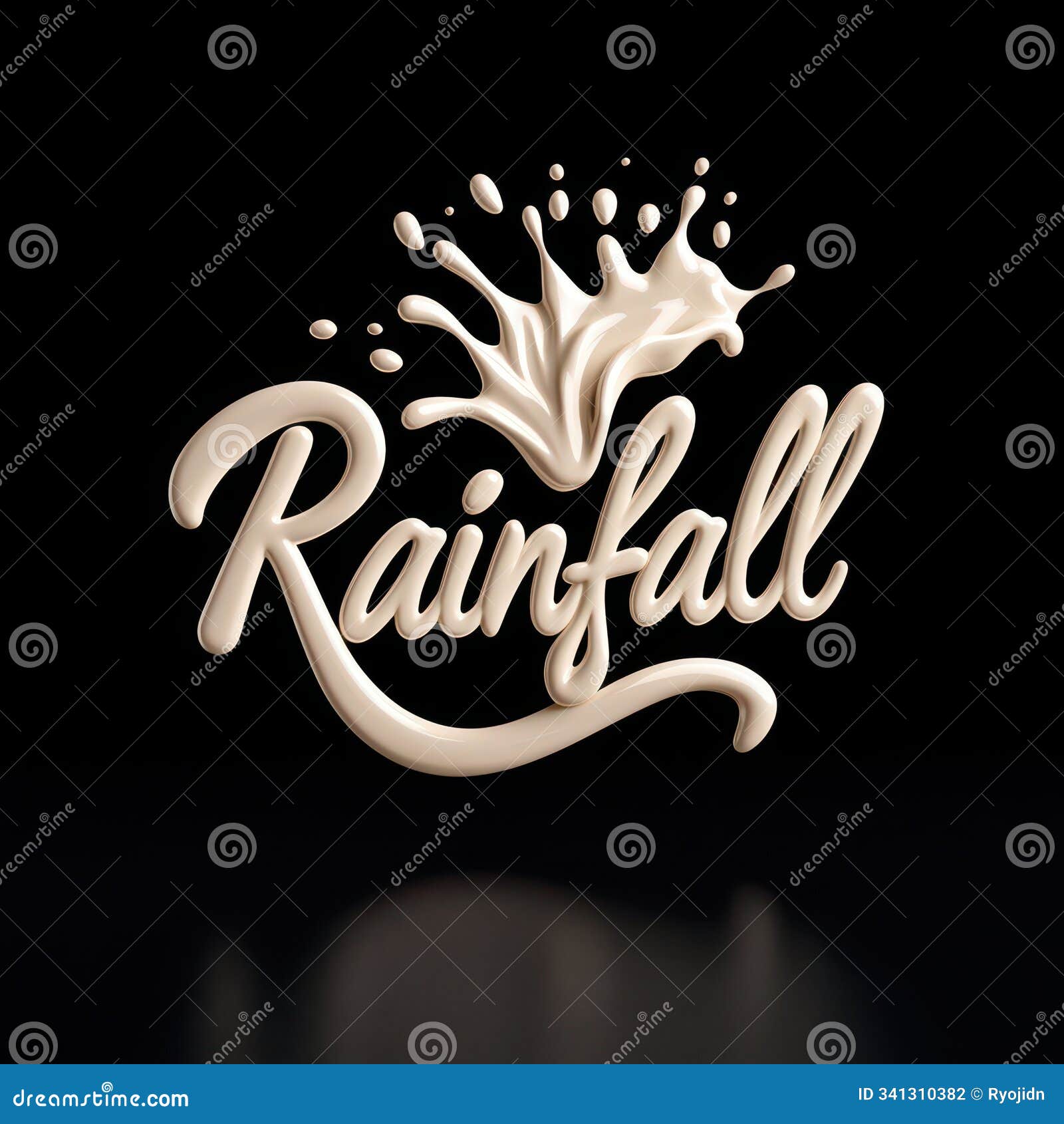 Liquid Rainfall Splash stock illustration. Illustration of black - 341310382