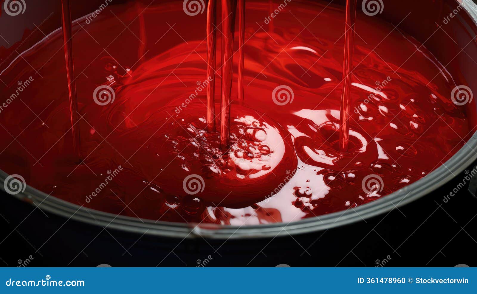 Liquid red dye in water stock illustration. Illustration of visual ...