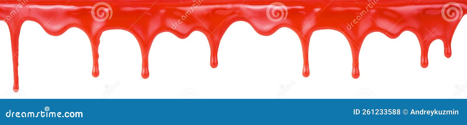 Liquid Red Paint Dripping on White Background Stock Photo - Image of ...
