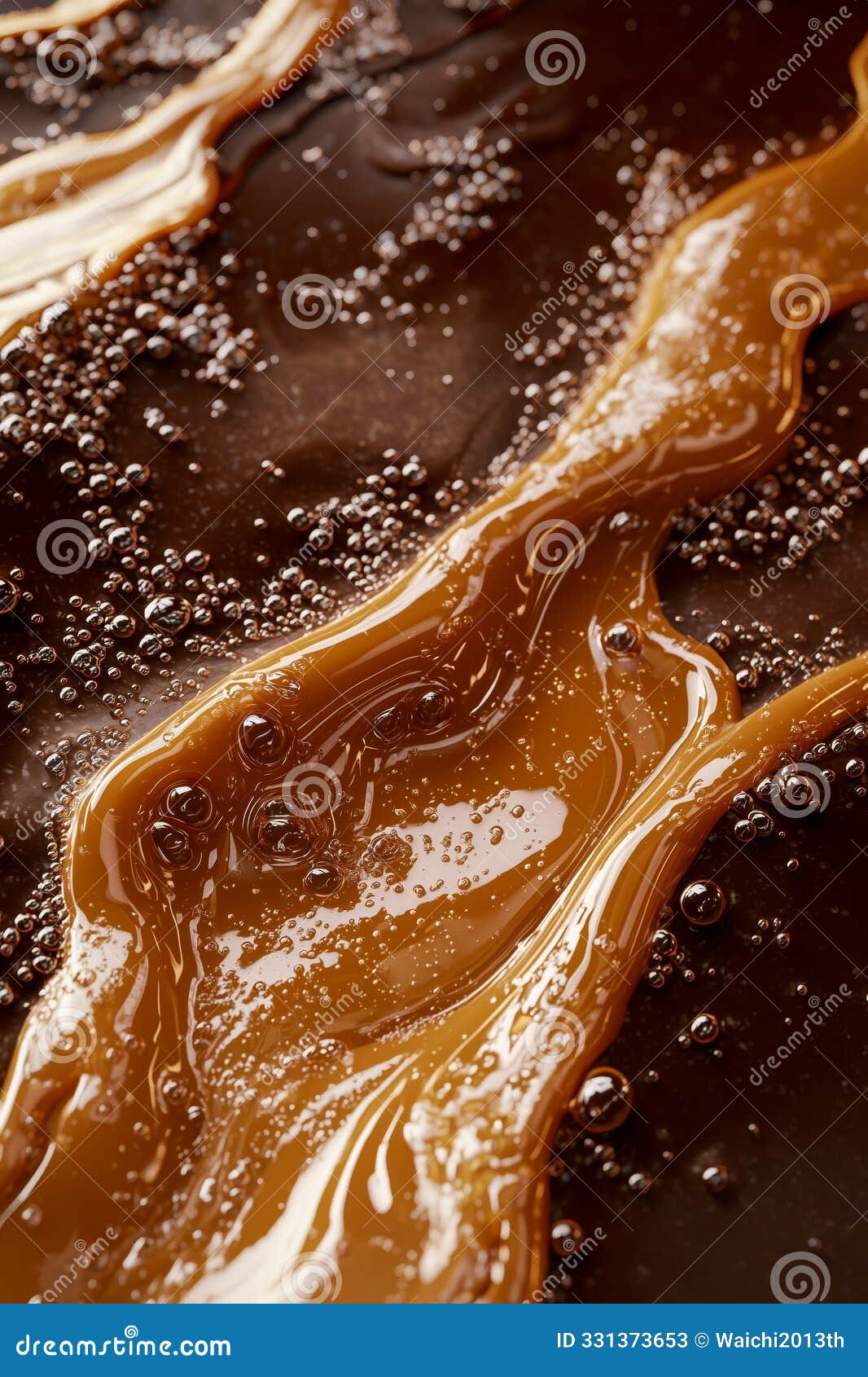 Liquid Salted Caramel Syrup. Background of Salted Caramel Paste Stock ...