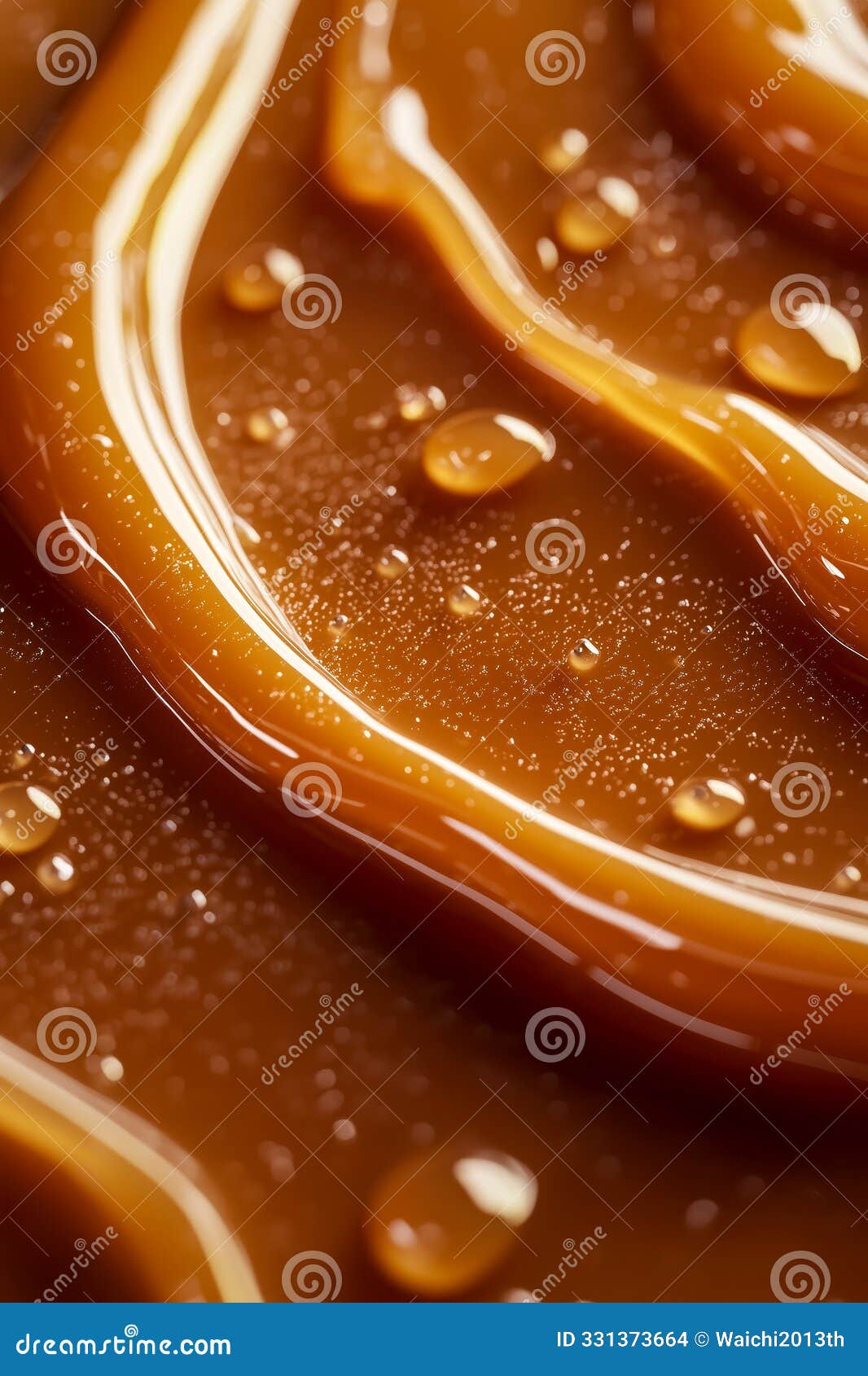 Liquid Salted Caramel Syrup. Background of Salted Caramel Paste Stock ...
