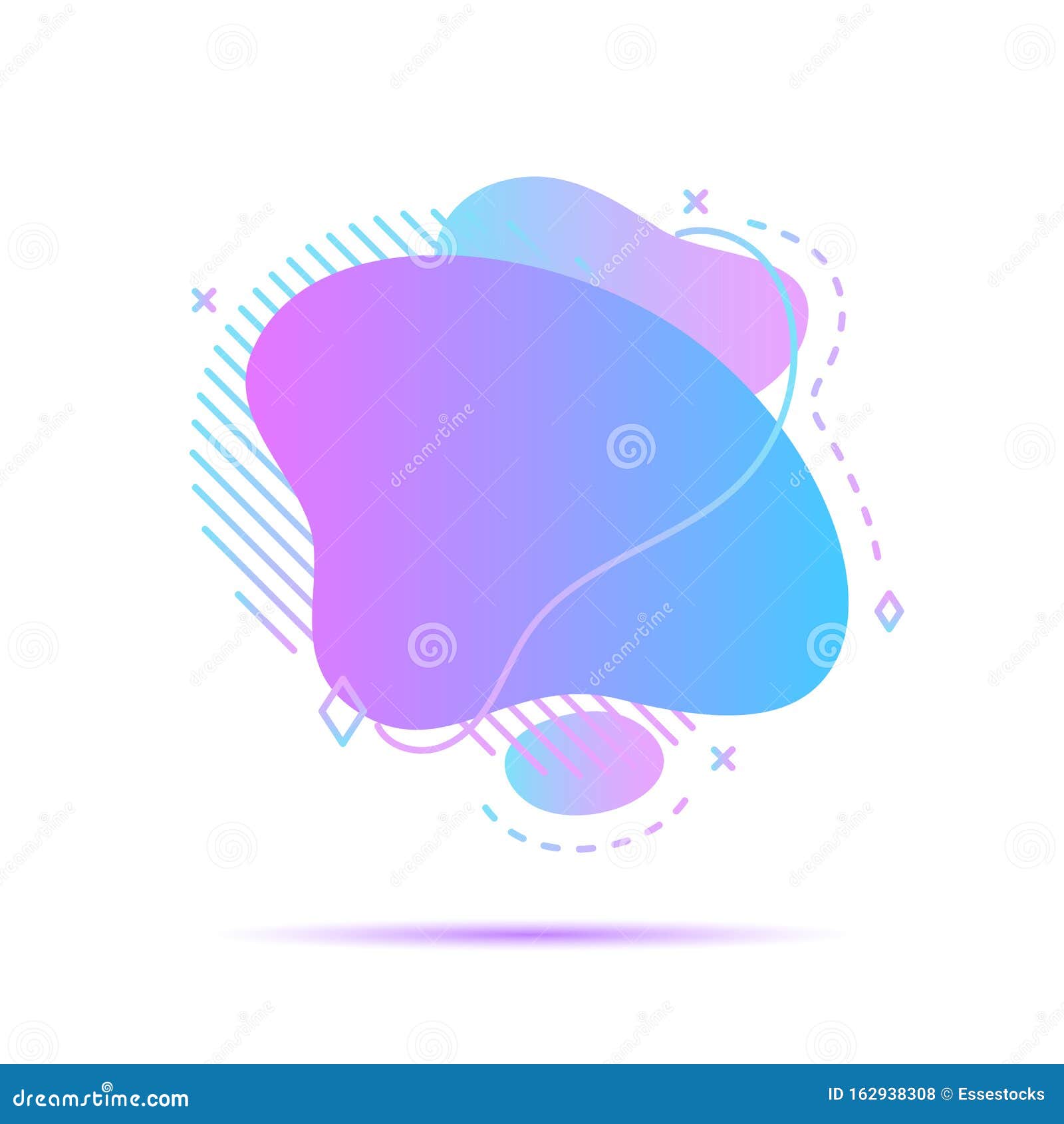 Liquid Shape Fluid Text Abstract Banner Vector Stock Vector ...