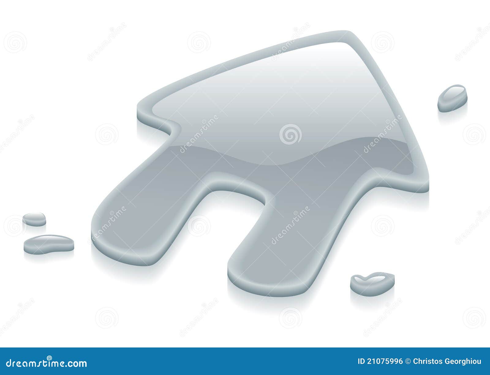 Liquid Silver Metal House Symbol Sign Stock Vector - Illustration of ...