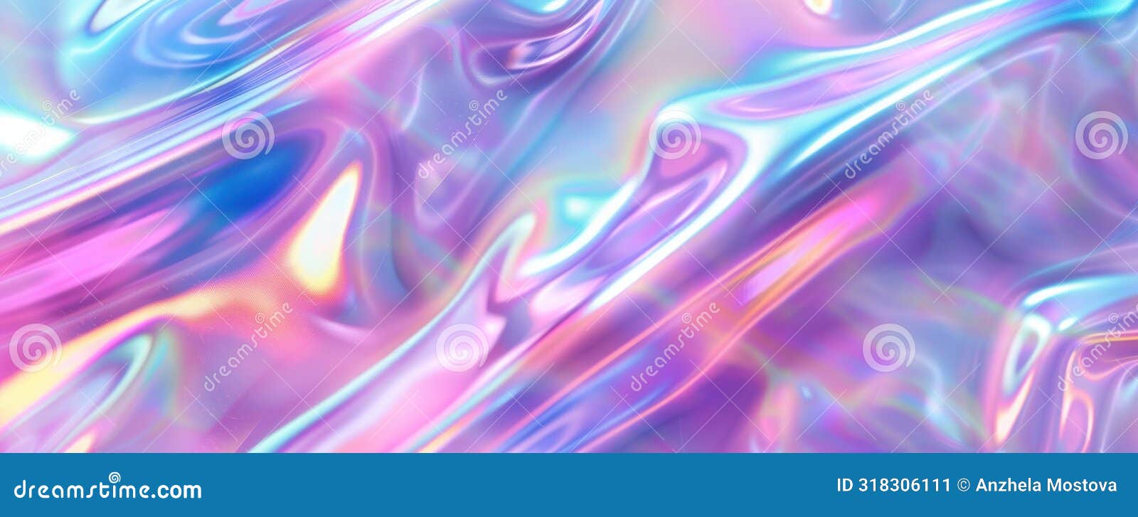 Liquid Smooth Metal Texture. Hologram Shine Effect Stock Illustration ...