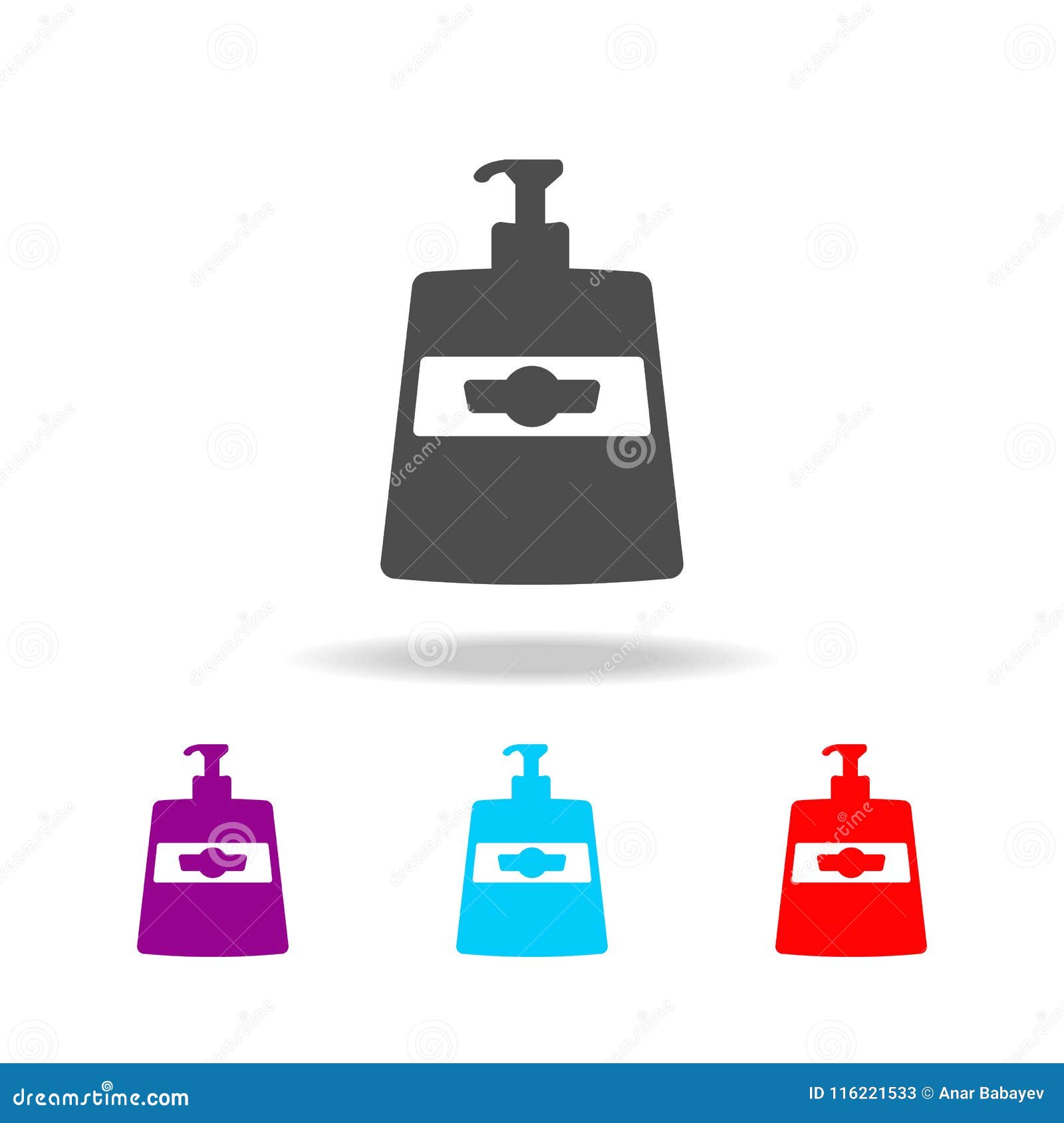 Liquid Soap Icon. Elements of Bathroom in Multi Colored Icons. Premium ...