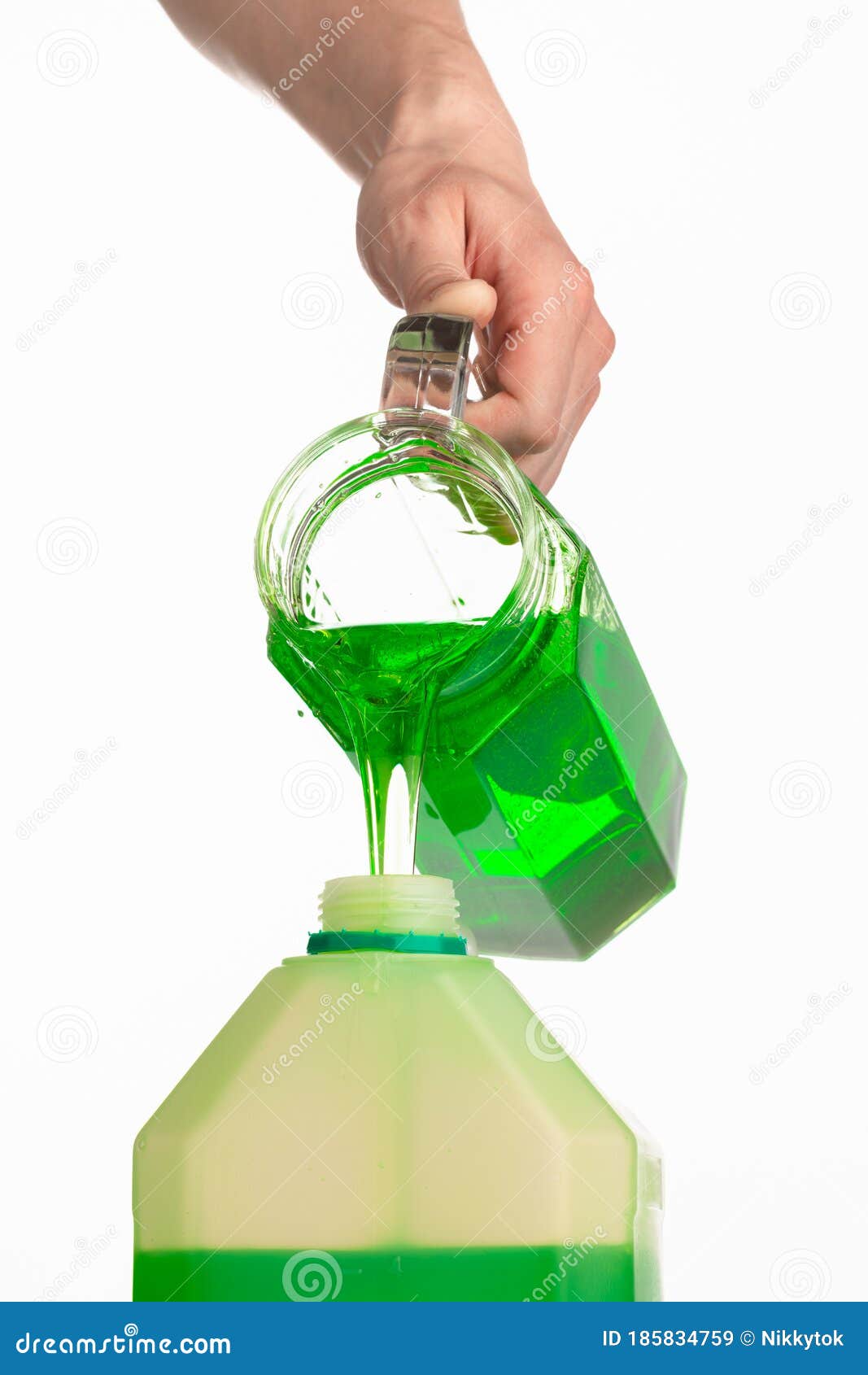 Liquid Soap Pouring by Hand Stock Image - Image of close, hand: 185834759