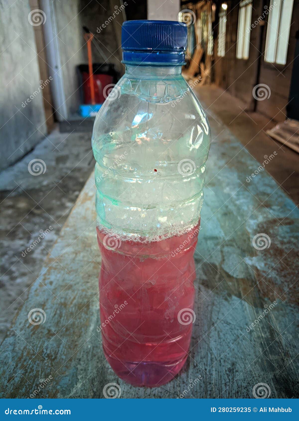 Liquid Soap in a Used Mineral Water Bottle Stock Image - Image of ...