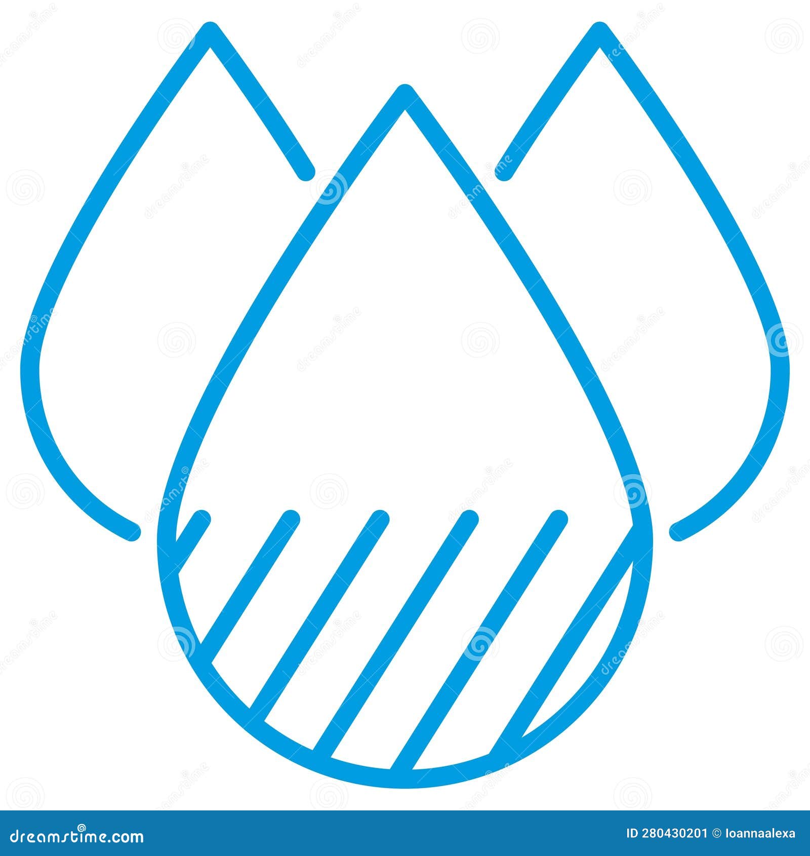 Liquid Specific Gravity Icon for Measuring Water Quality. Simple Vector ...