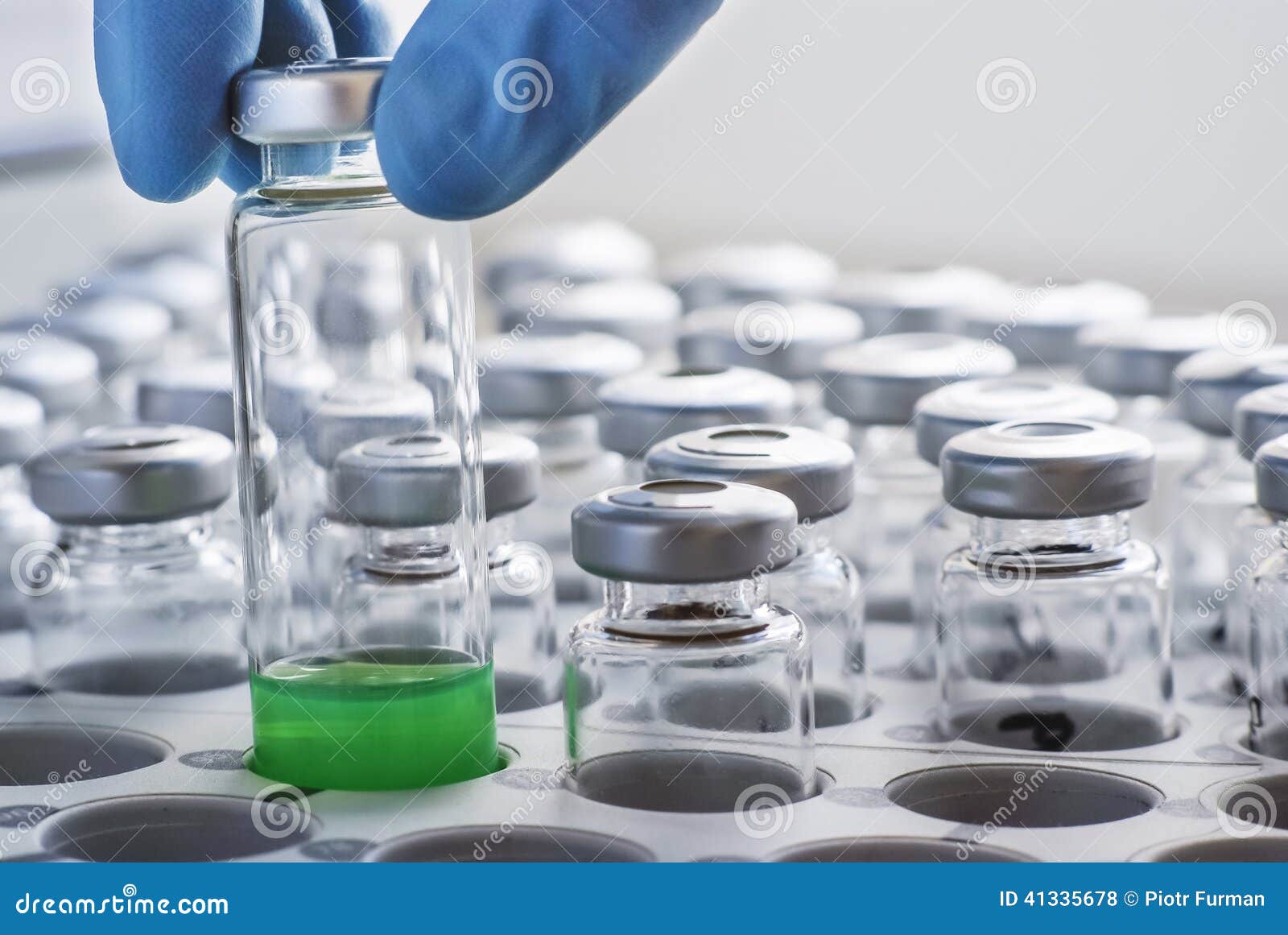 Liquid Specimens in Glass Containers Stock Photo - Image of ...