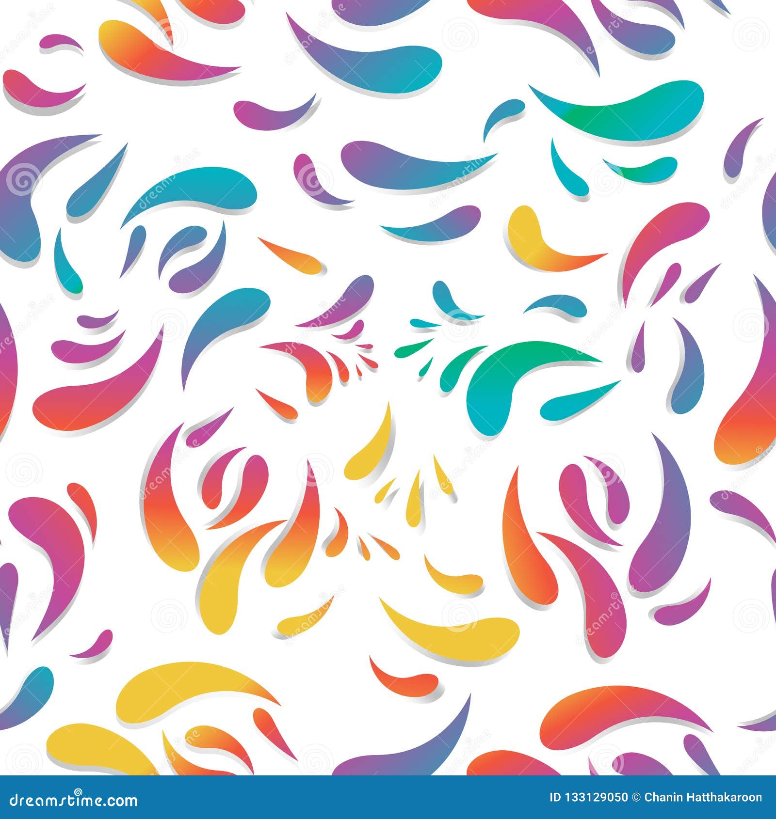 Liquid Splash Celebration and Party Seamless Pattern Abstract Ba Stock ...