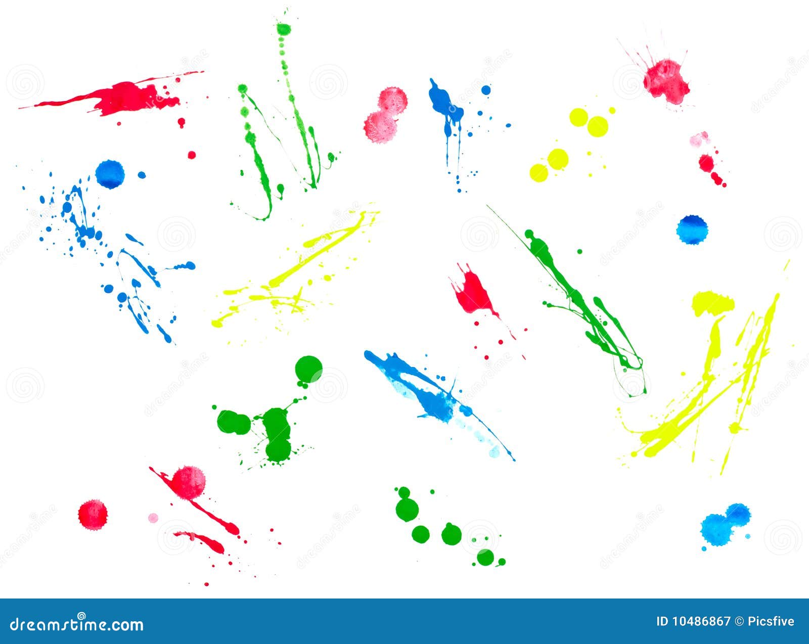 Liquid Splash Color Strokes Stock Illustration - Illustration of craft ...