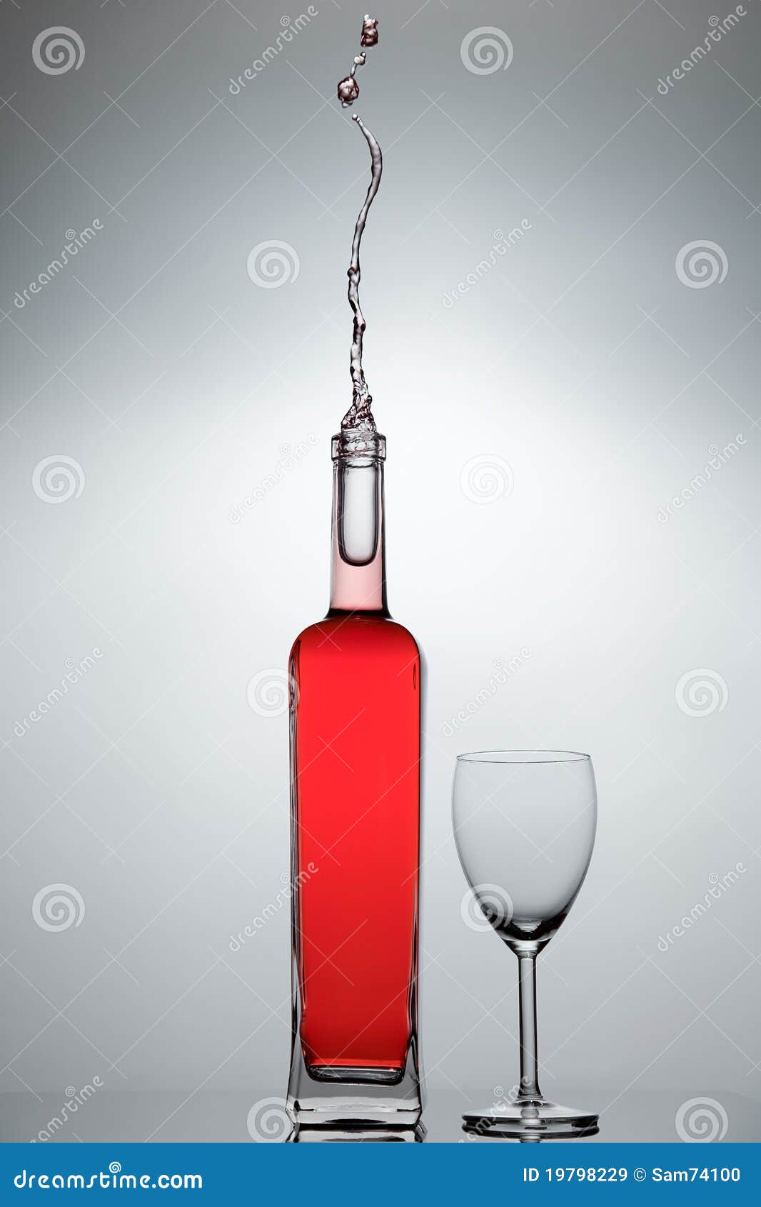 Liquid Splashing from a Bottle Stock Image - Image of thirst, drop ...