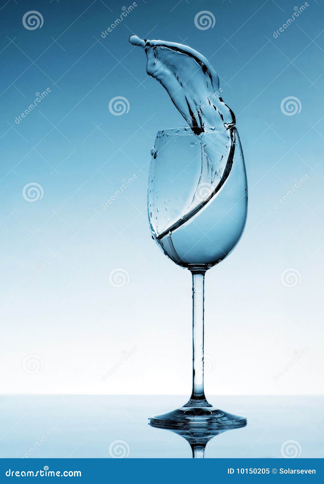 Liquid Splashing from a Wine Glass Stock Image - Image of water, life ...