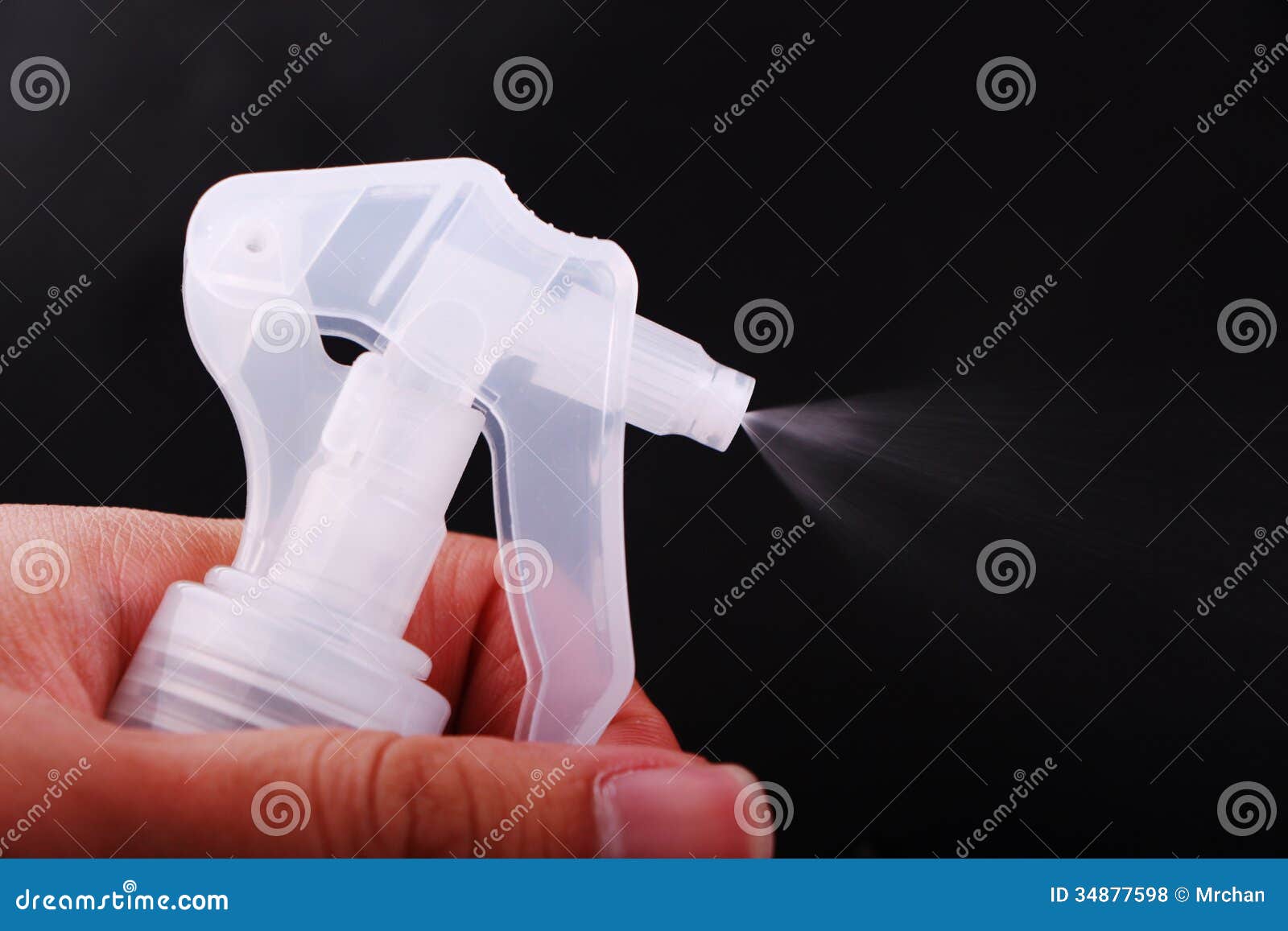 Liquid Spray Bottle stock photo. Image of plastic, clear - 34877598