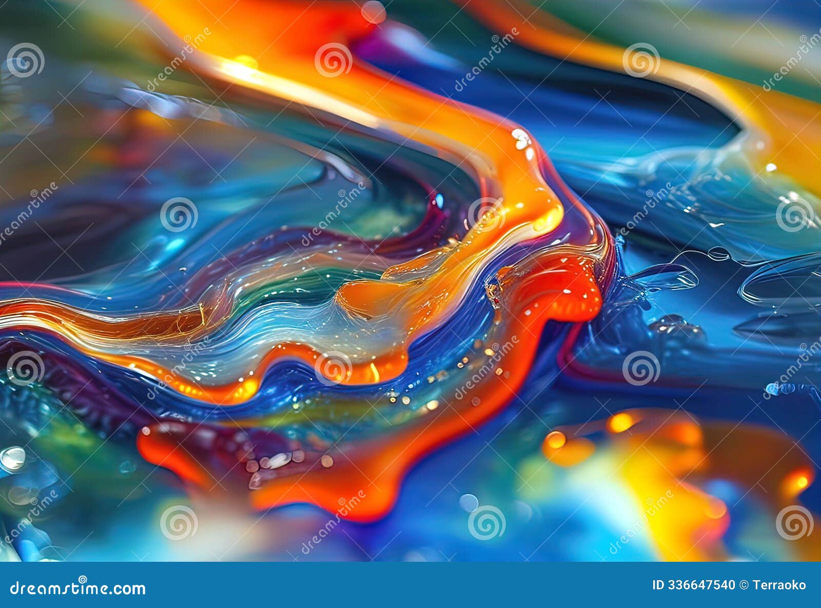 Liquid Stained Glass Texture, Abstract Creative Background Stock ...