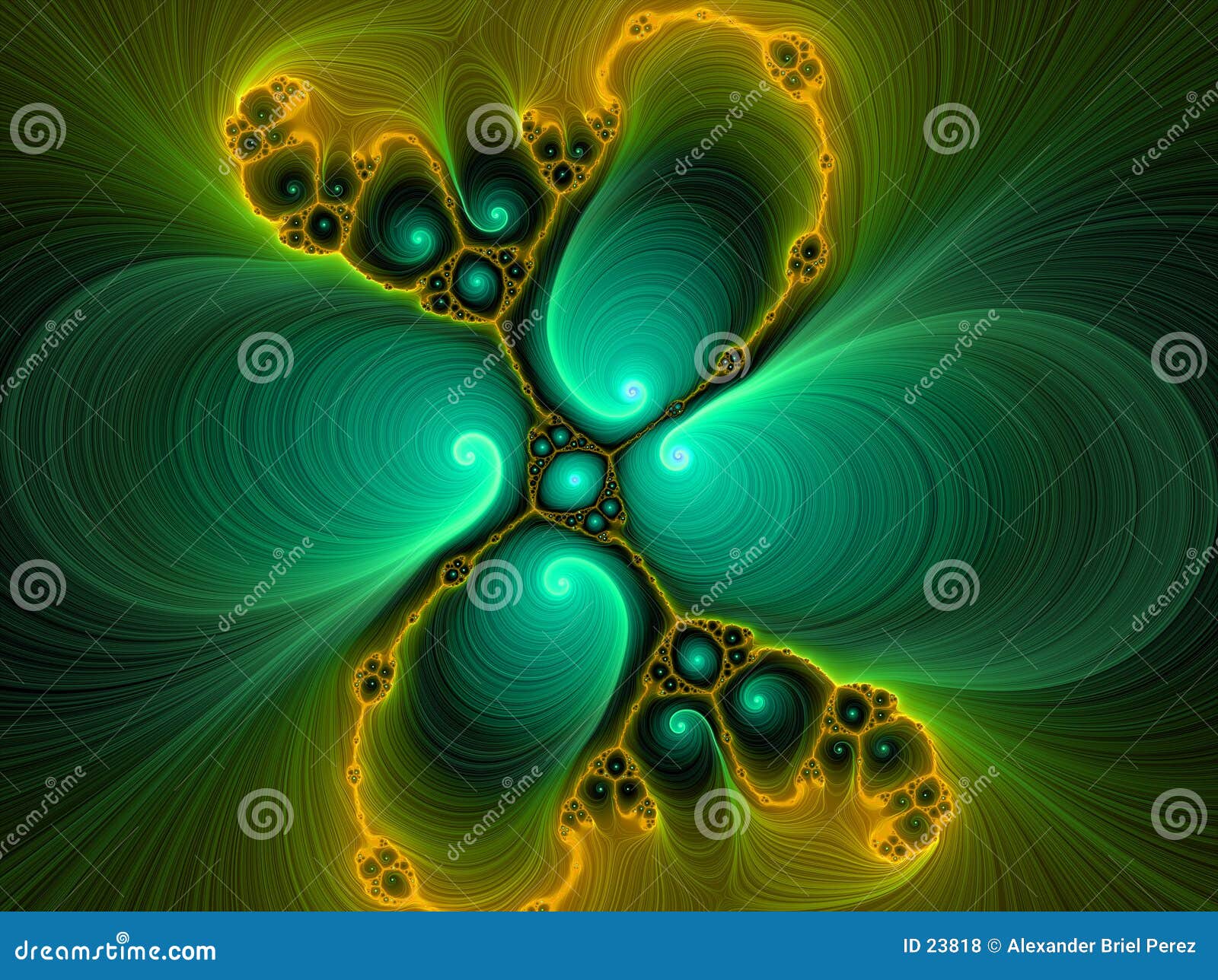An liquid star stock illustration. Illustration of green - 23818