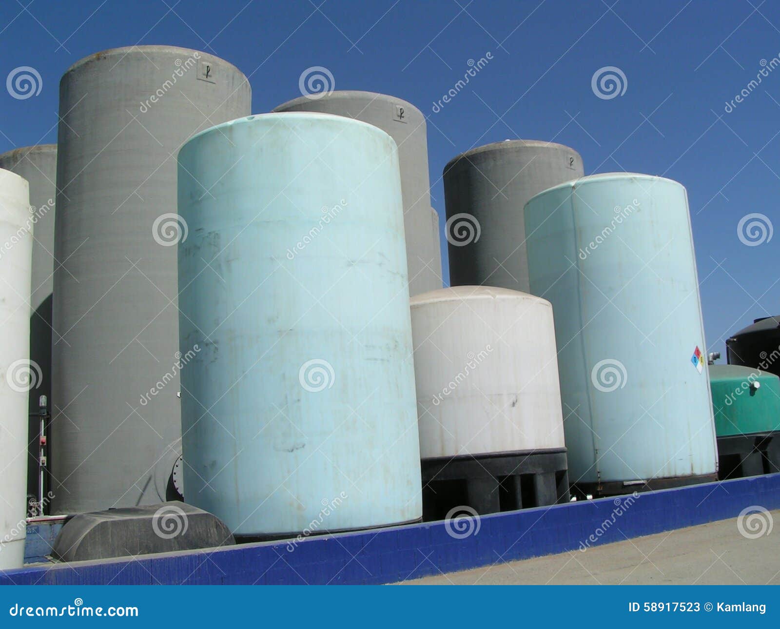 Liquid Storage Tanks stock image. Image of liquid, field - 58917523