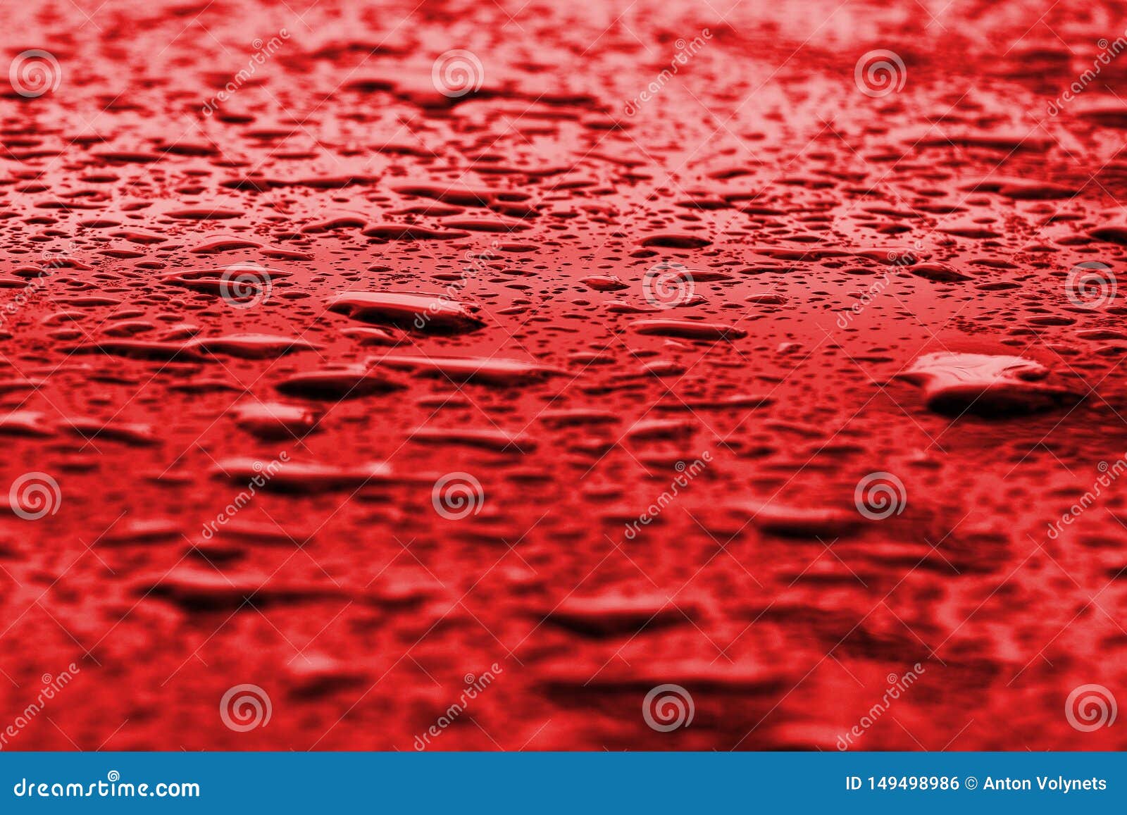 Liquid Surface Red Background Stock Photo - Image of aqua, liquid ...