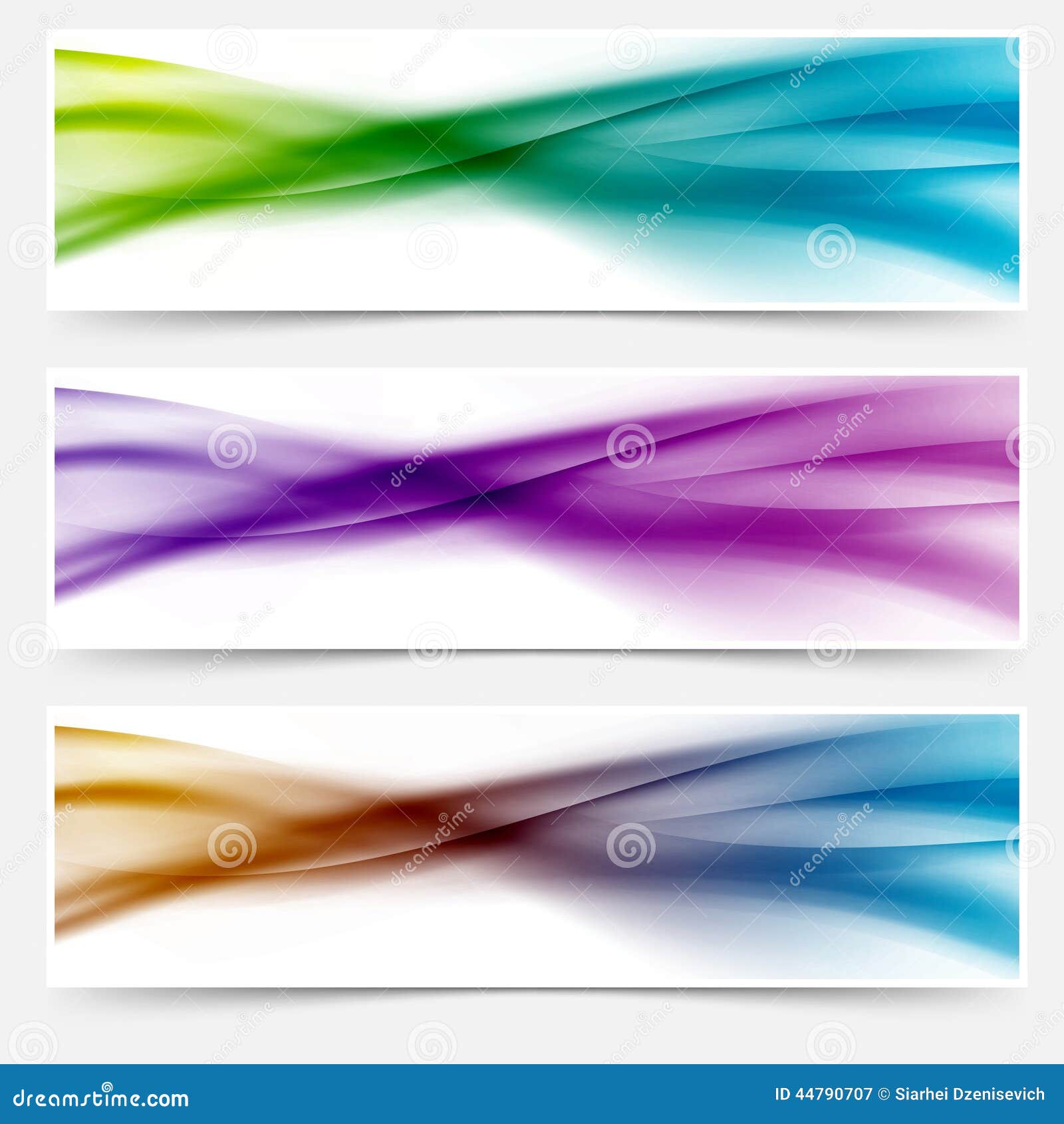 Liquid Swoosh Lines Web Headers or Footers Stock Vector - Illustration ...