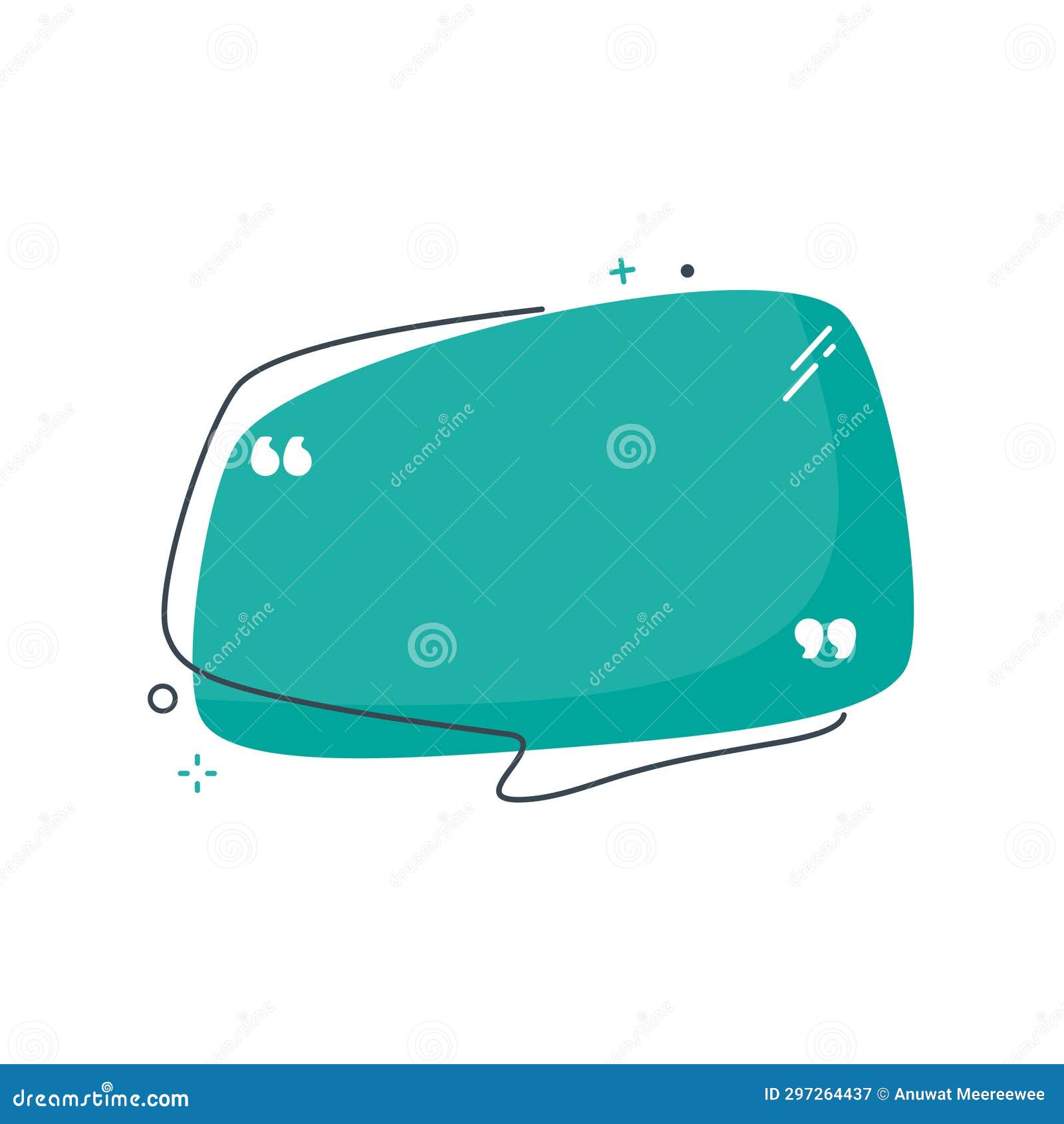 Liquid Text Box. Quote Speech Bubble Stock Illustration - Illustration ...