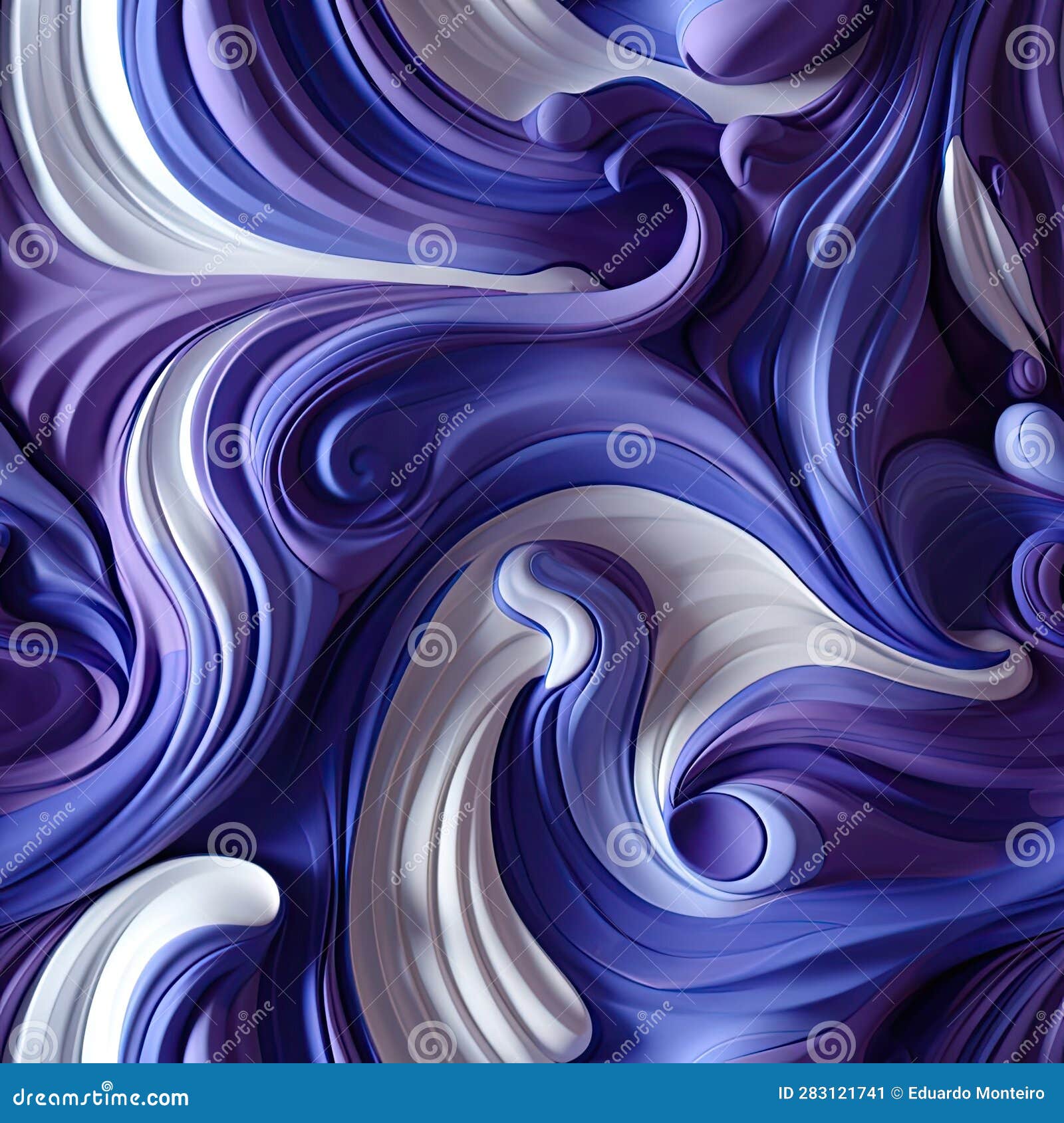 Liquid Texture Purple and White Swirls Background (tiled) Stock ...