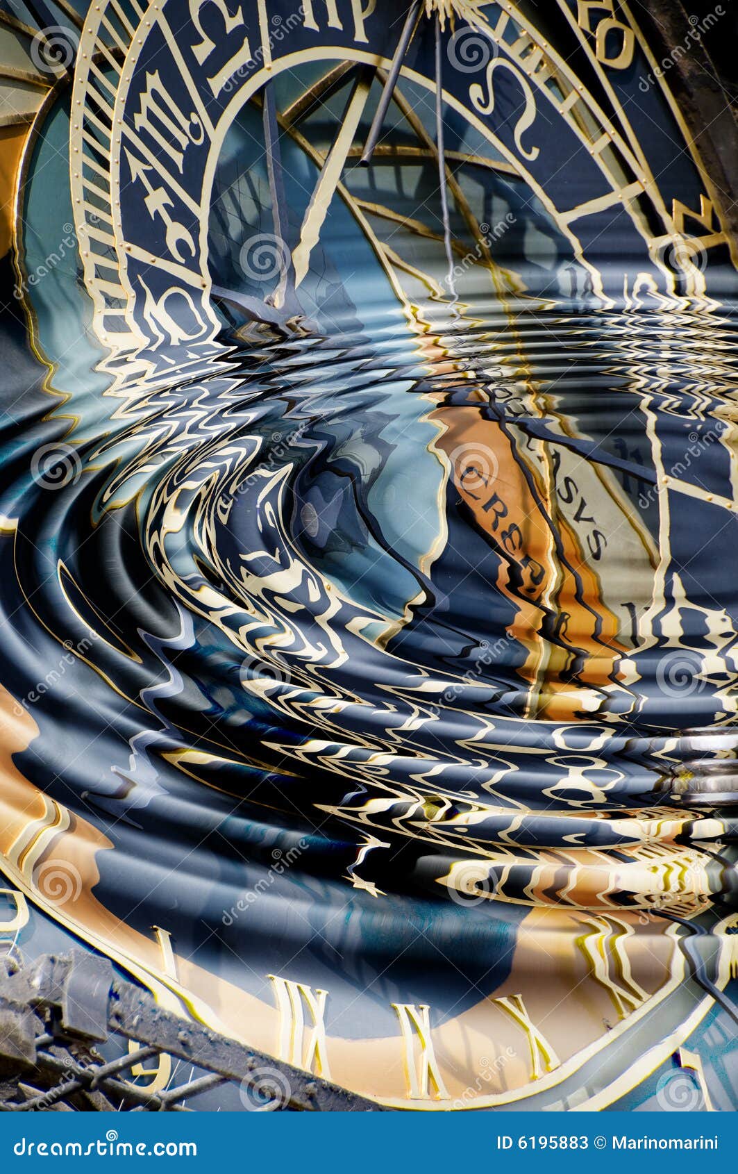 Liquid time stock illustration. Illustration of praha - 6195883