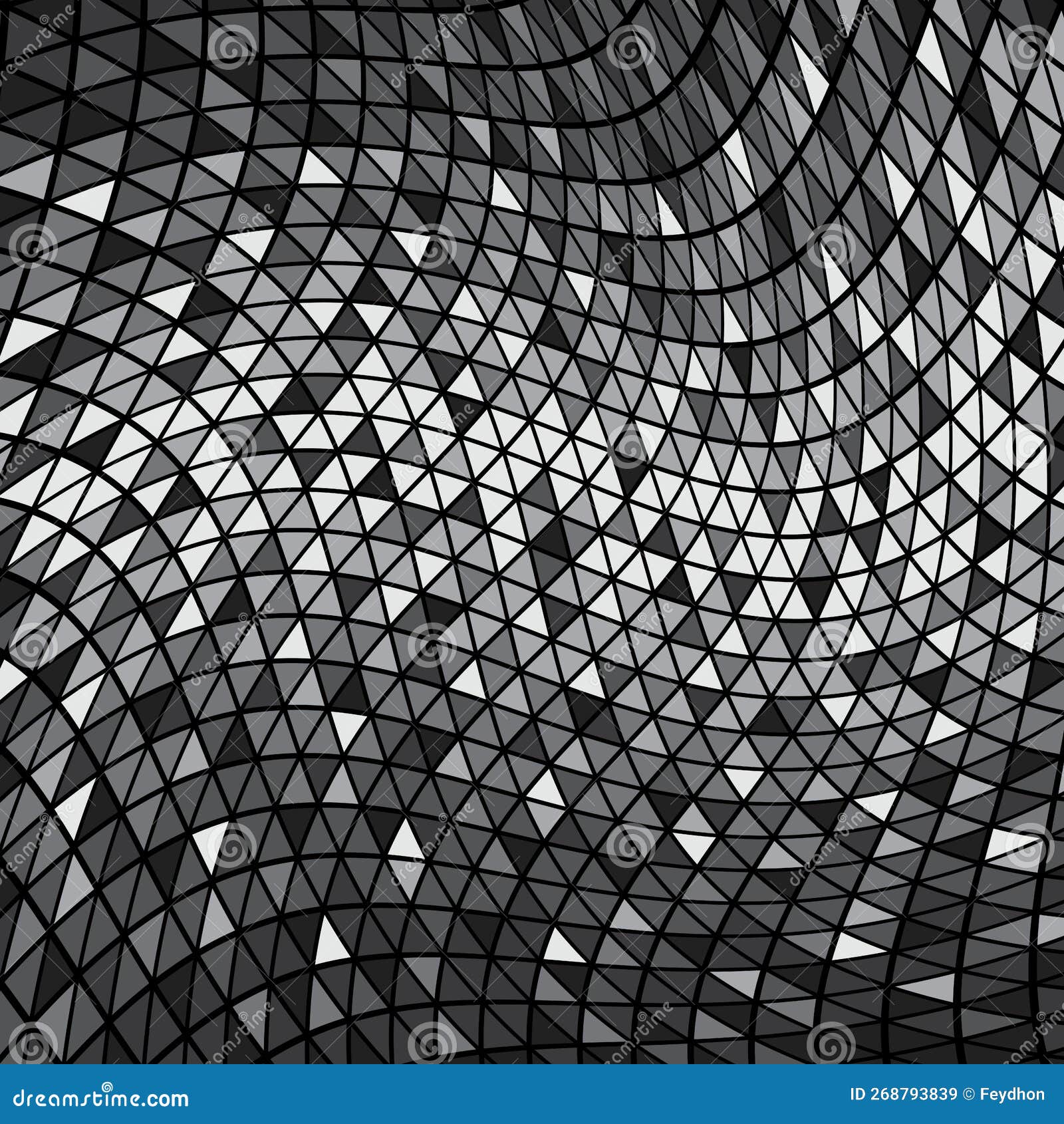 Liquid Triangle Particles: Microsmosis 001 Stock Illustration - Illustration of distort ...