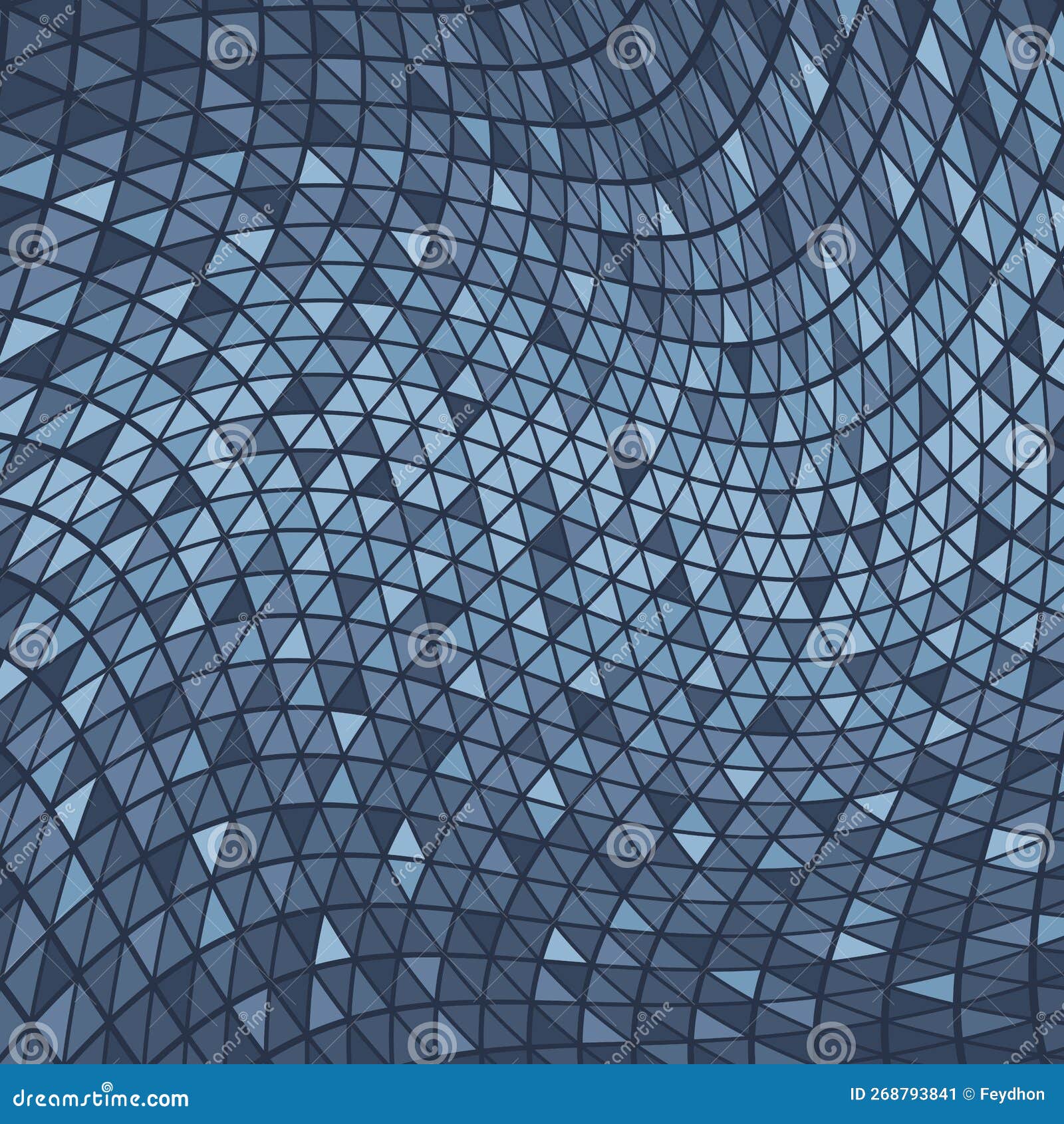 Liquid Triangle Particles: Microsmosis 006 Stock Illustration ...