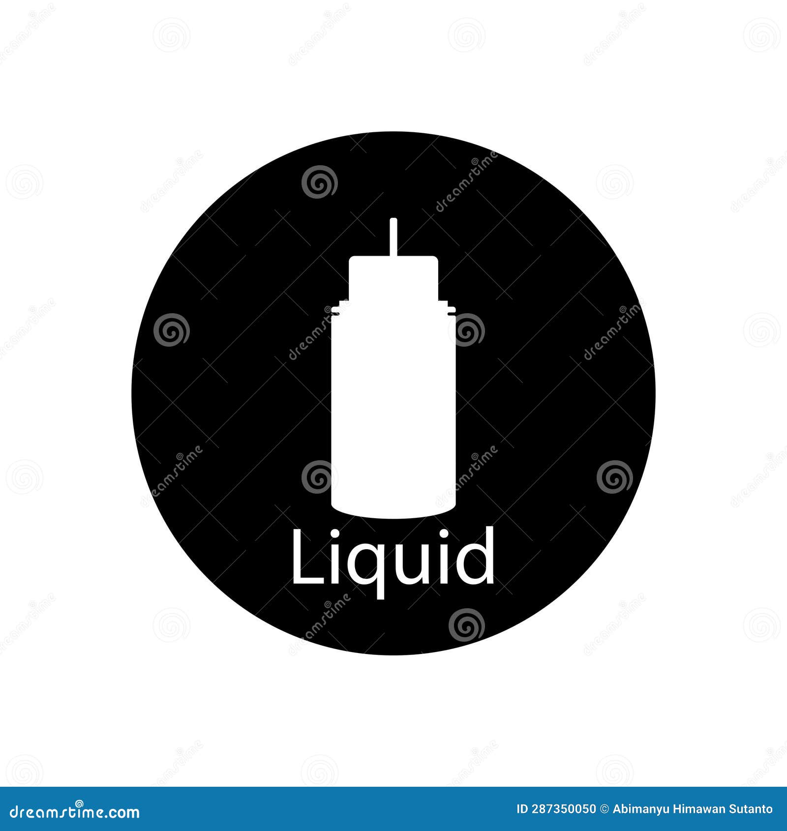 Liquid vape icon vector stock vector. Illustration of line - 287350050